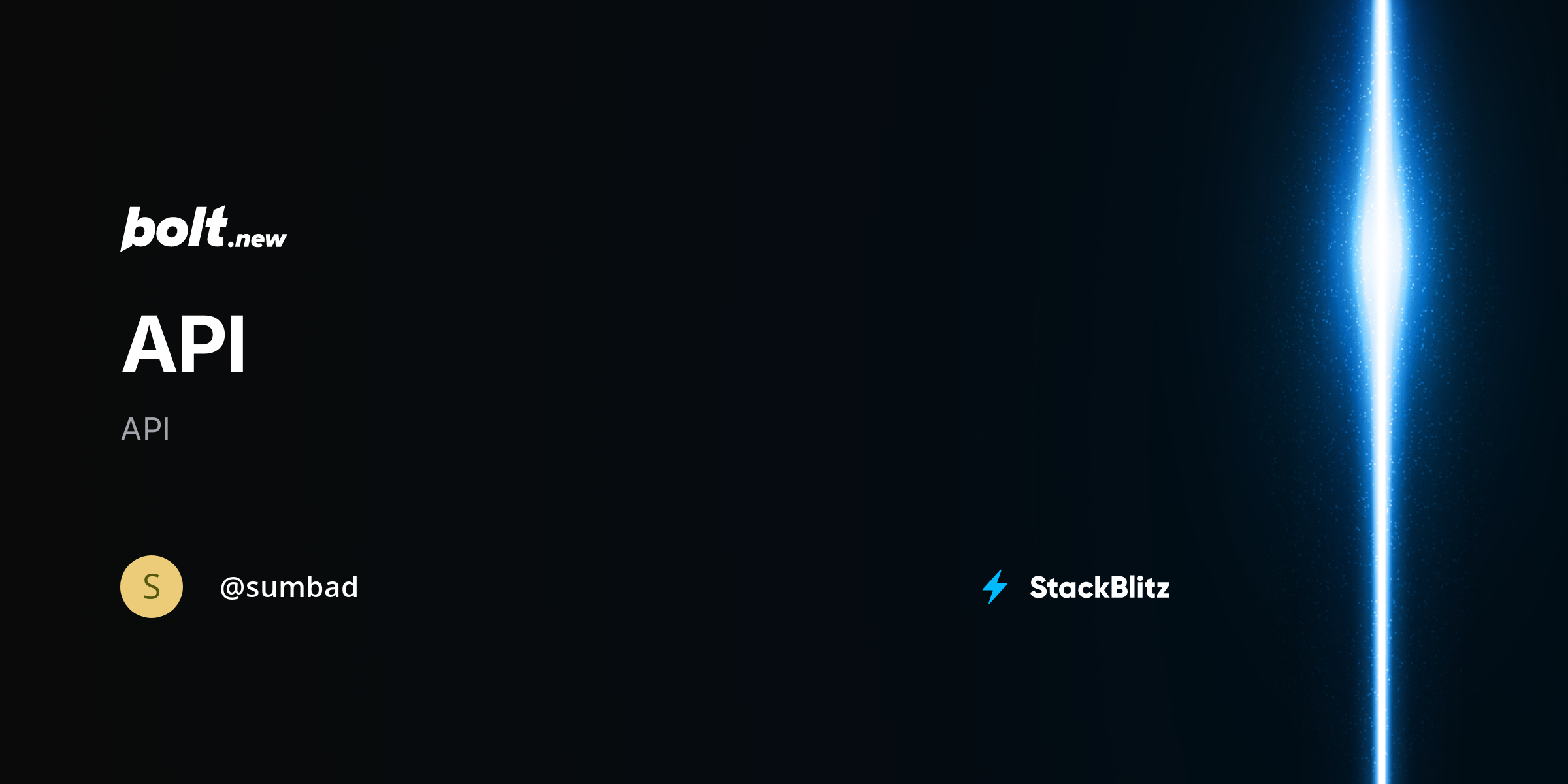 API - Bolt.new