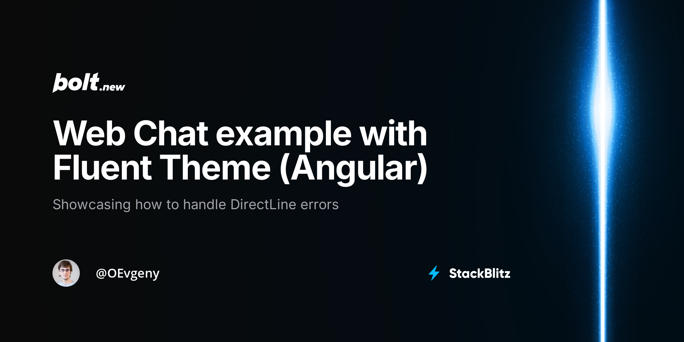 Web Chat example with Fluent Theme (Angular)