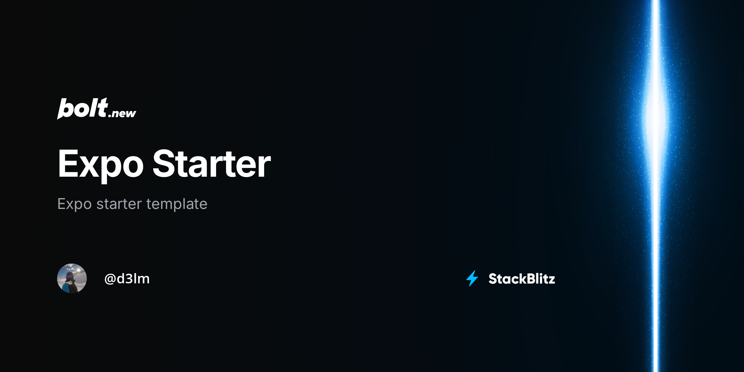 Expo Starter - Bolt.new