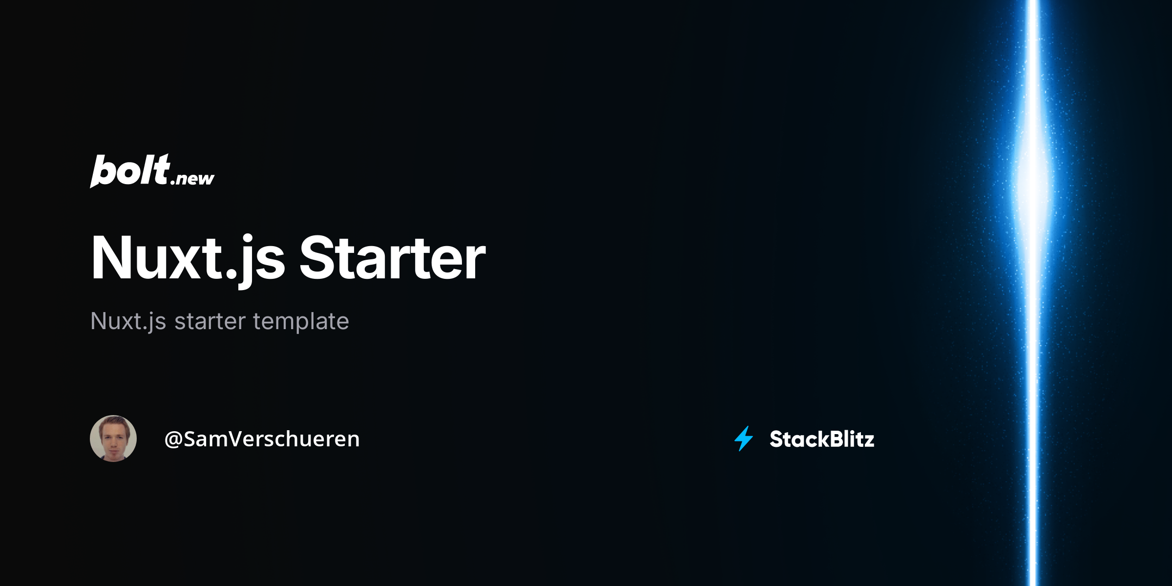 Nuxt.js Starter - Bolt.new
