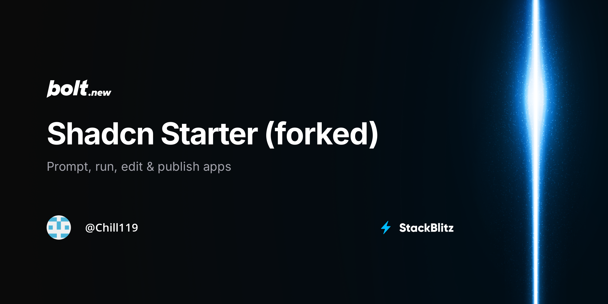 Shadcn Starter (forked)