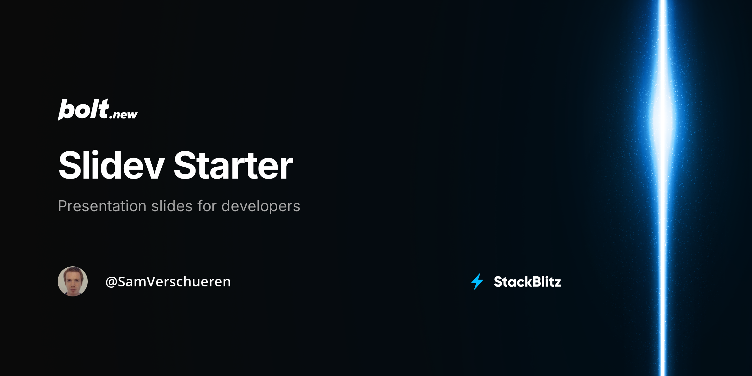 Slidev Starter - Bolt.new