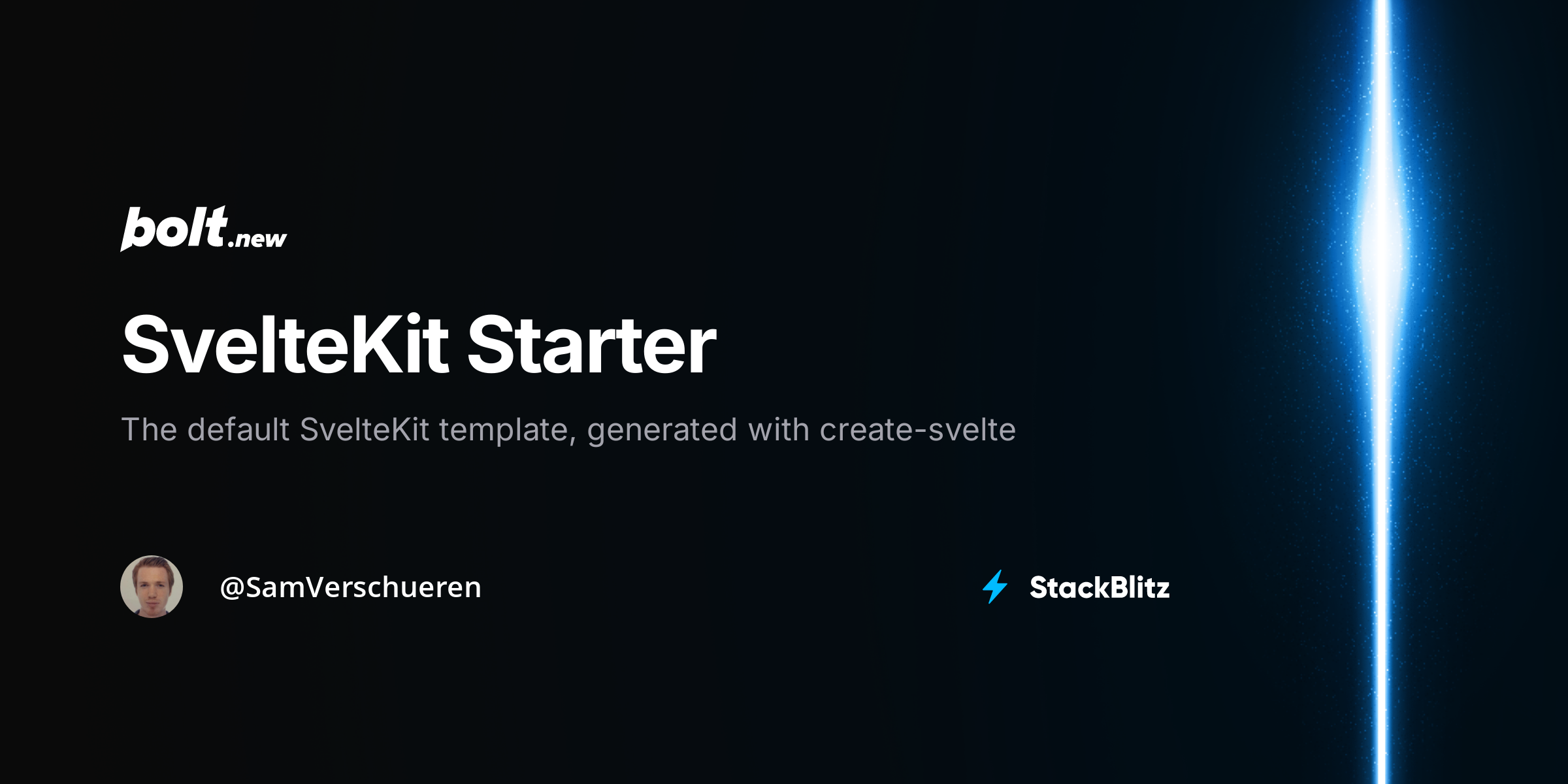 SvelteKit Starter - Bolt.new