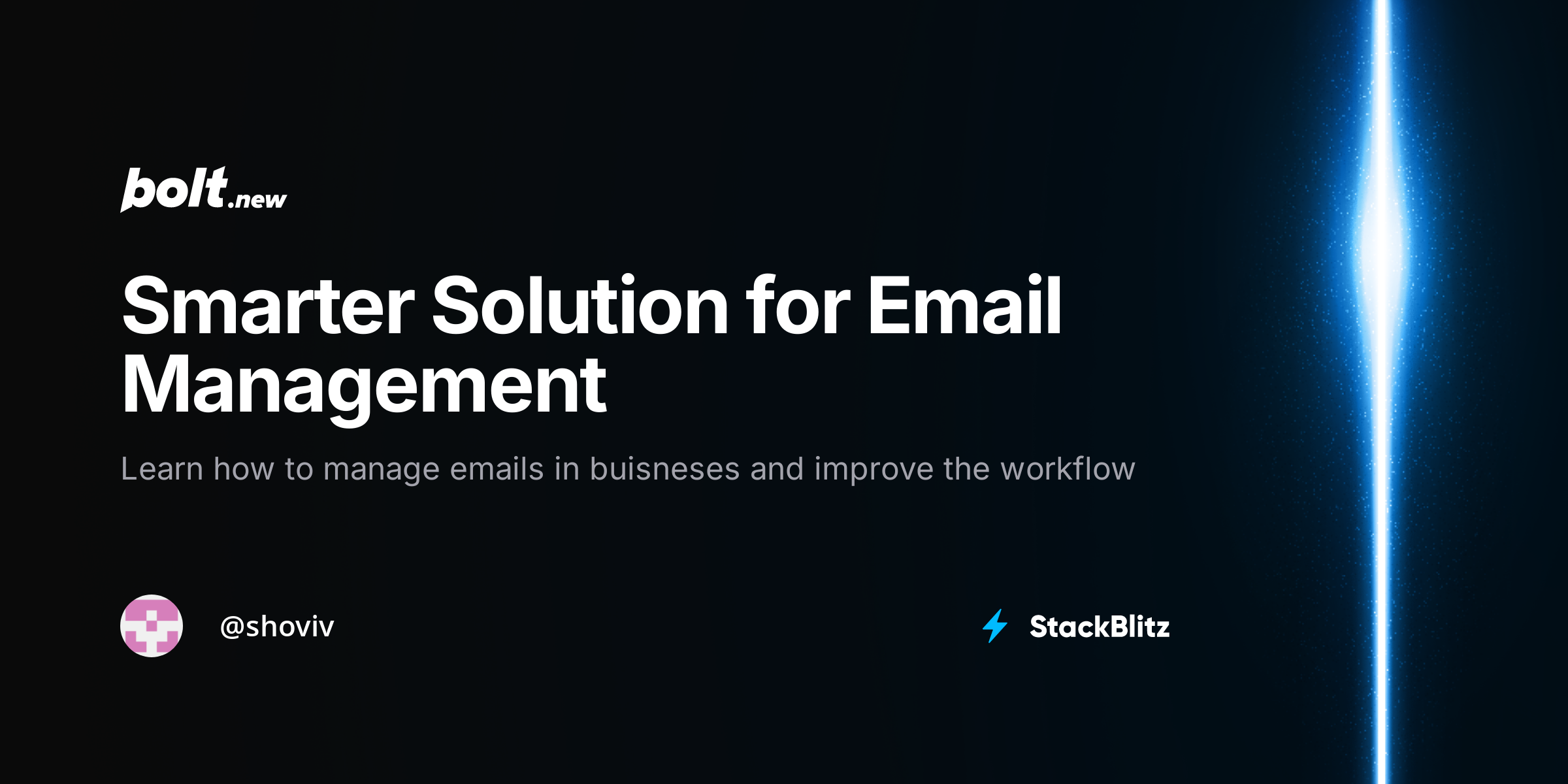 Smarter Solution for Email Management - Bolt.new