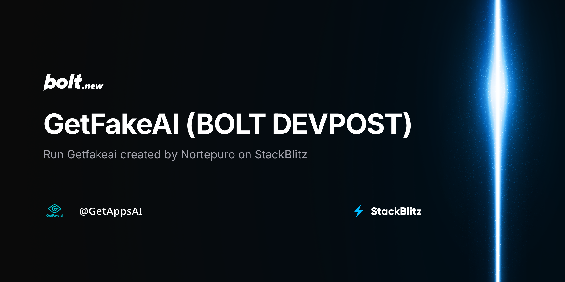 GetFakeAI (BOLT DEVPOST) - Bolt.new