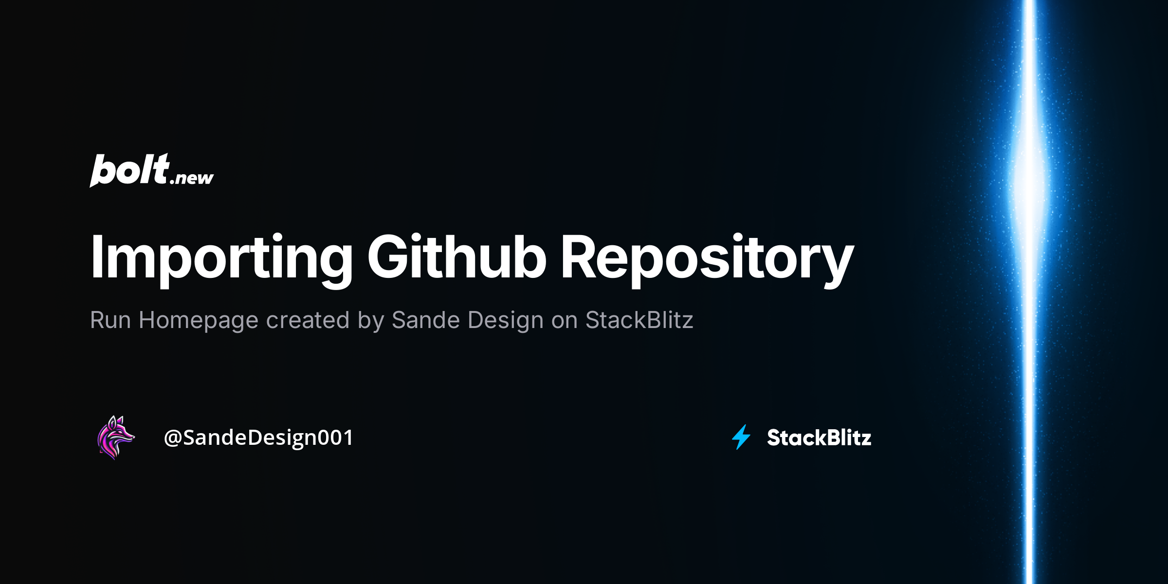 Importing Github Repository