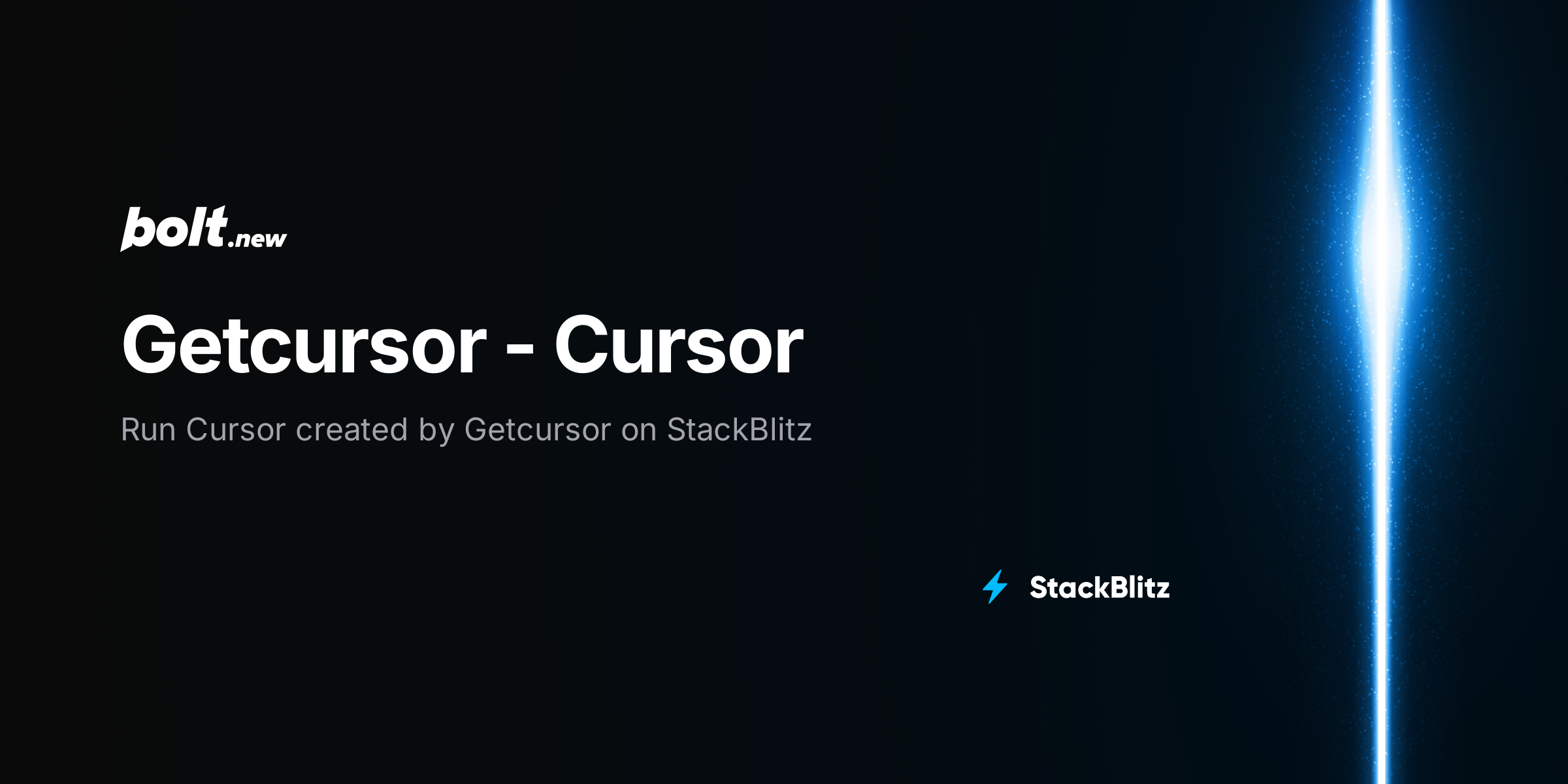 Getcursor - Cursor - Bolt.new