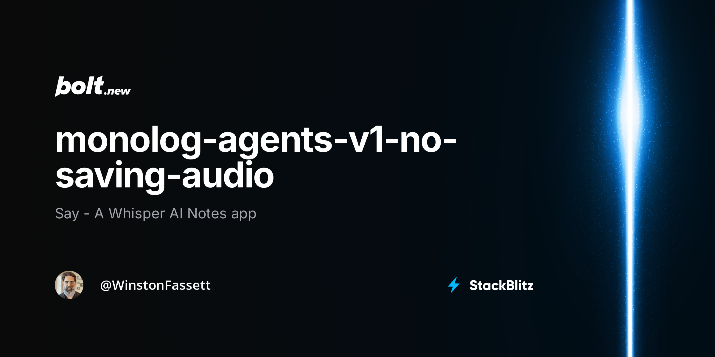 monolog-agents-v1-no-saving-audio - Bolt.new