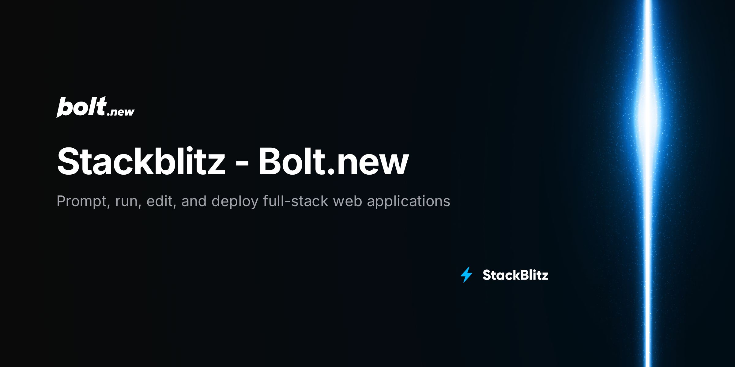 Stackblitz - Bolt.new - Bolt.new