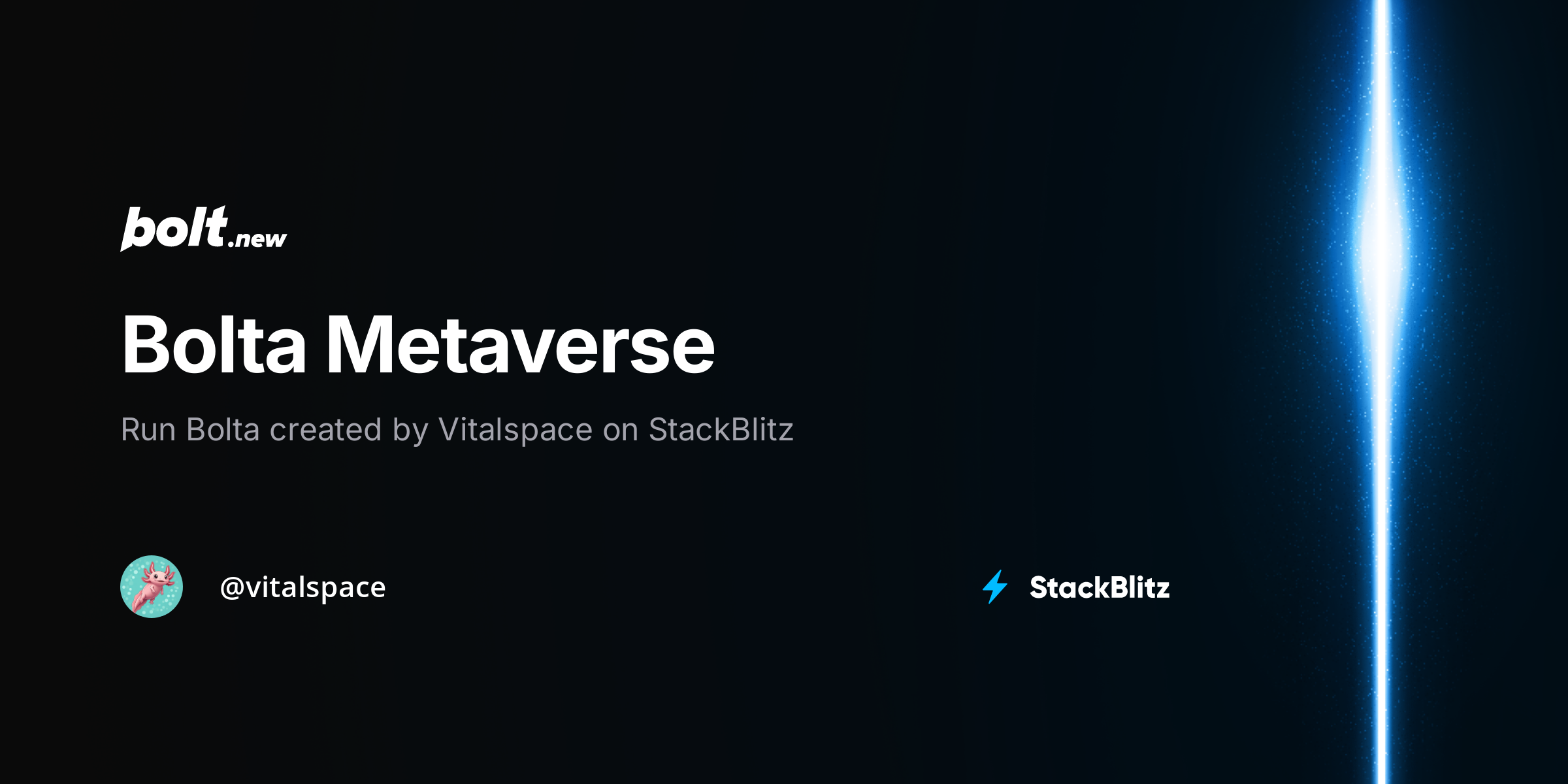 Bolta Metaverse - Bolt.new