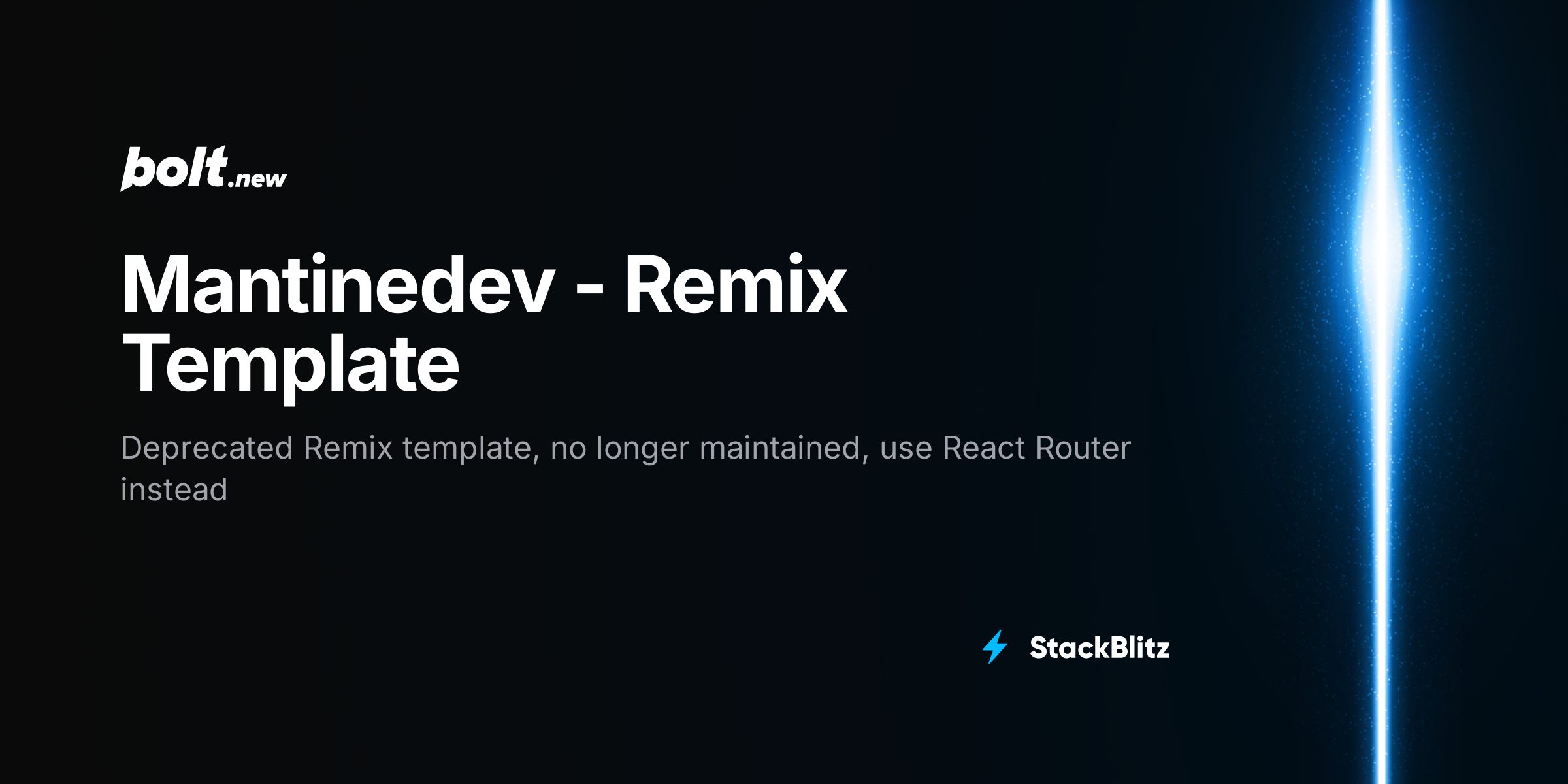 Mantinedev - Remix Template
