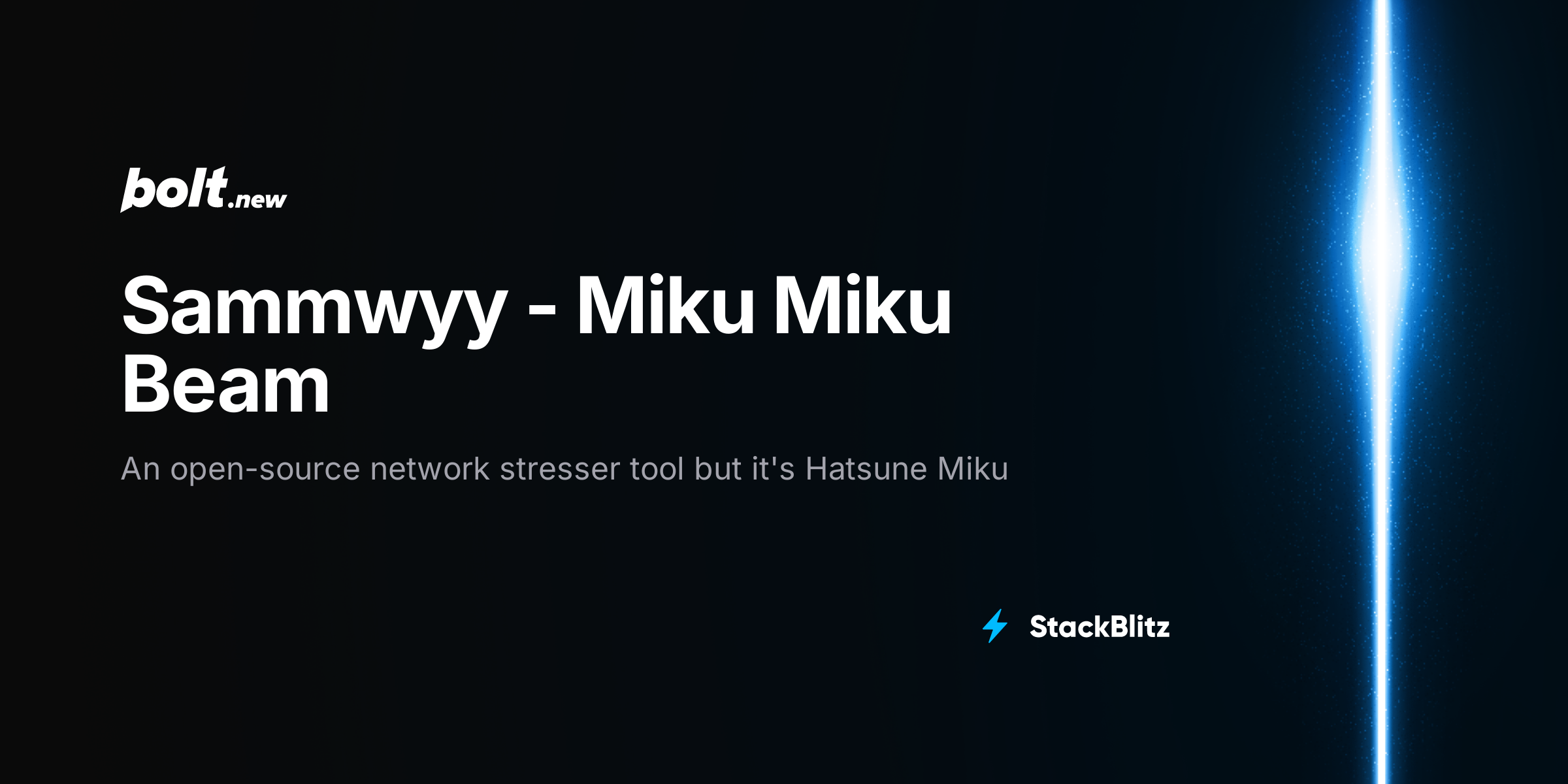 Sammwyy - Miku Miku Beam - Bolt.new