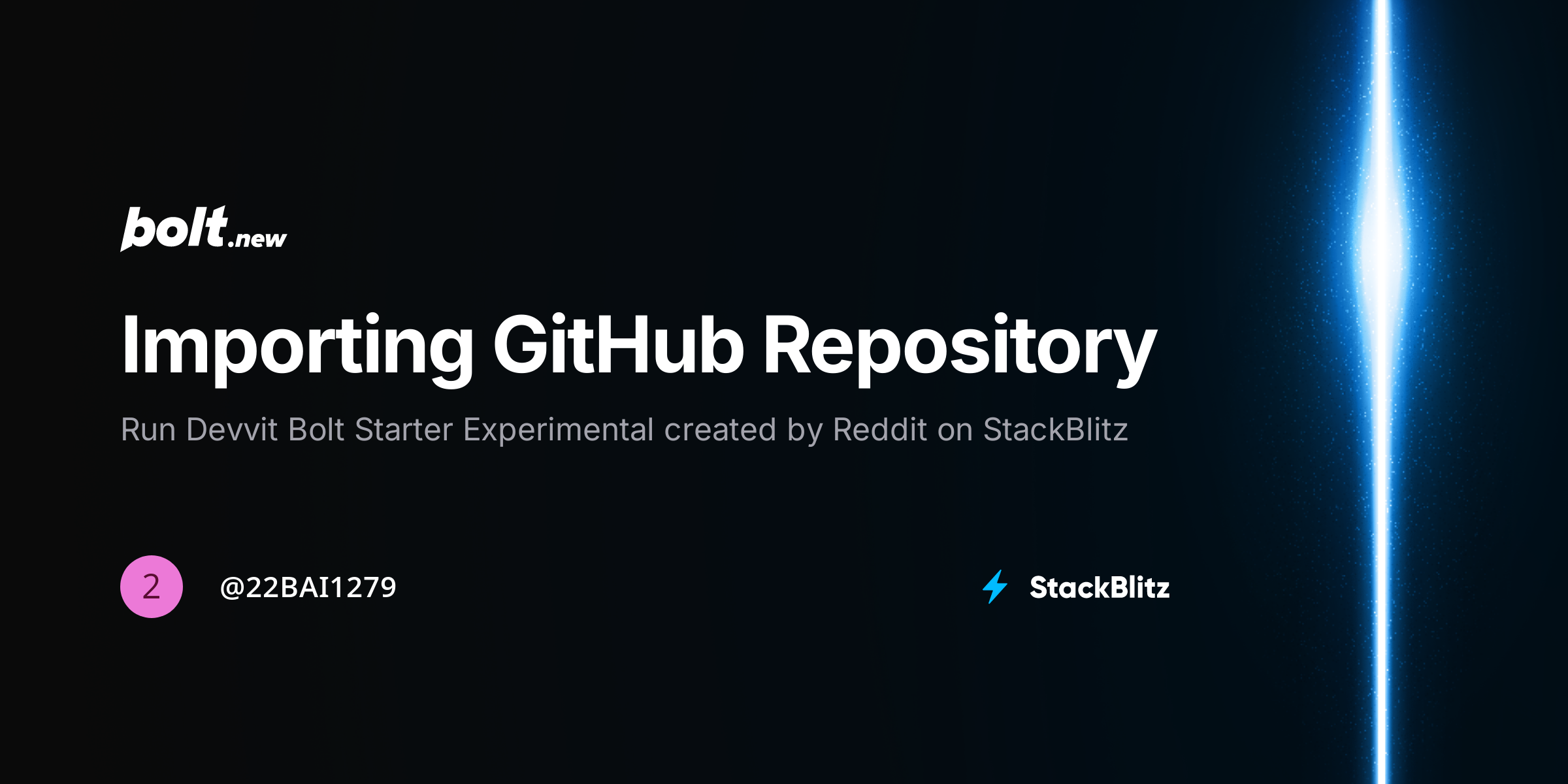 Importing GitHub Repository