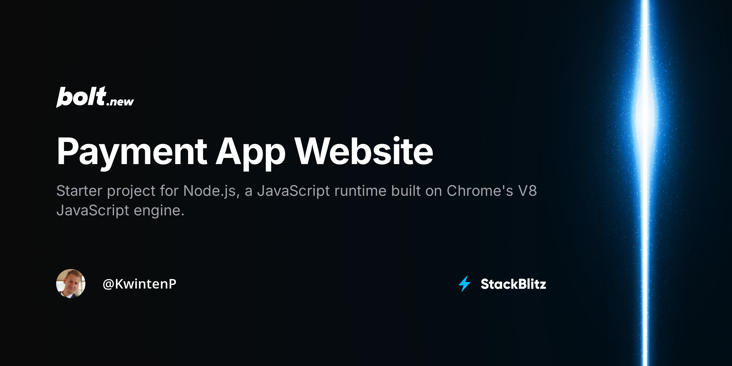 Payment App Website - Bolt.new