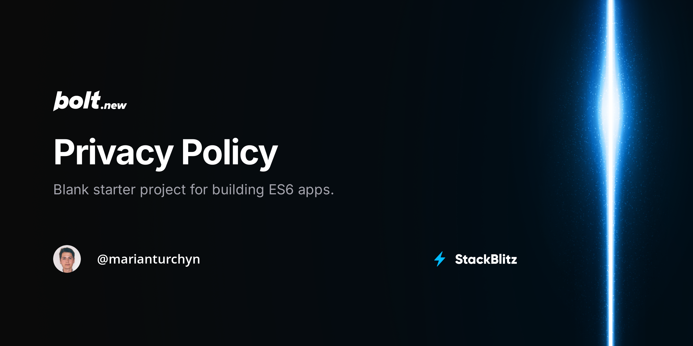 Privacy Policy - Bolt.new