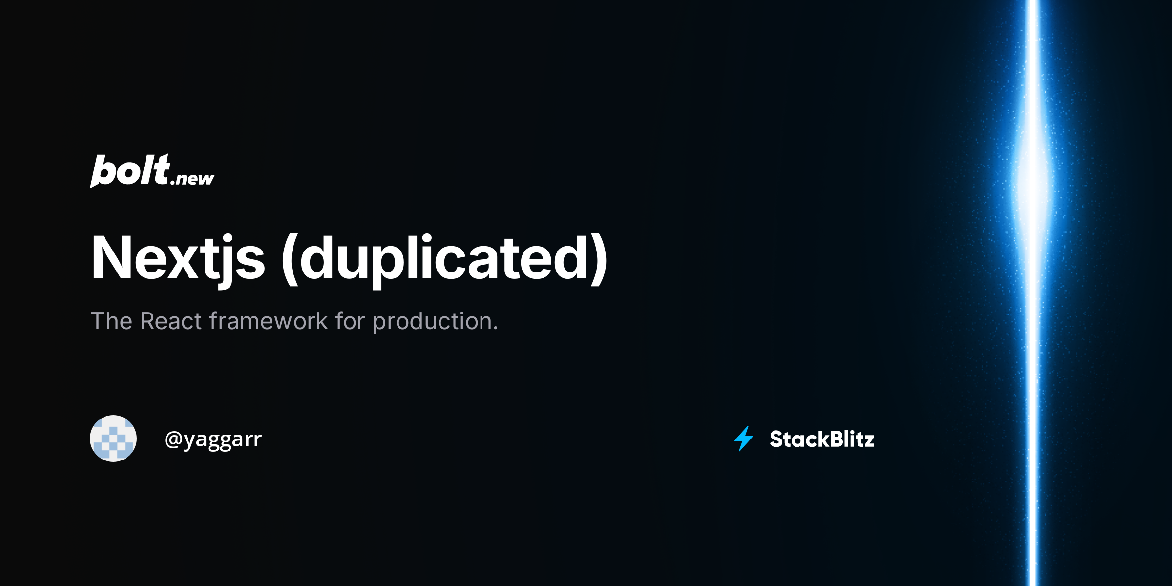 Nextjs (duplicated) - Bolt.new