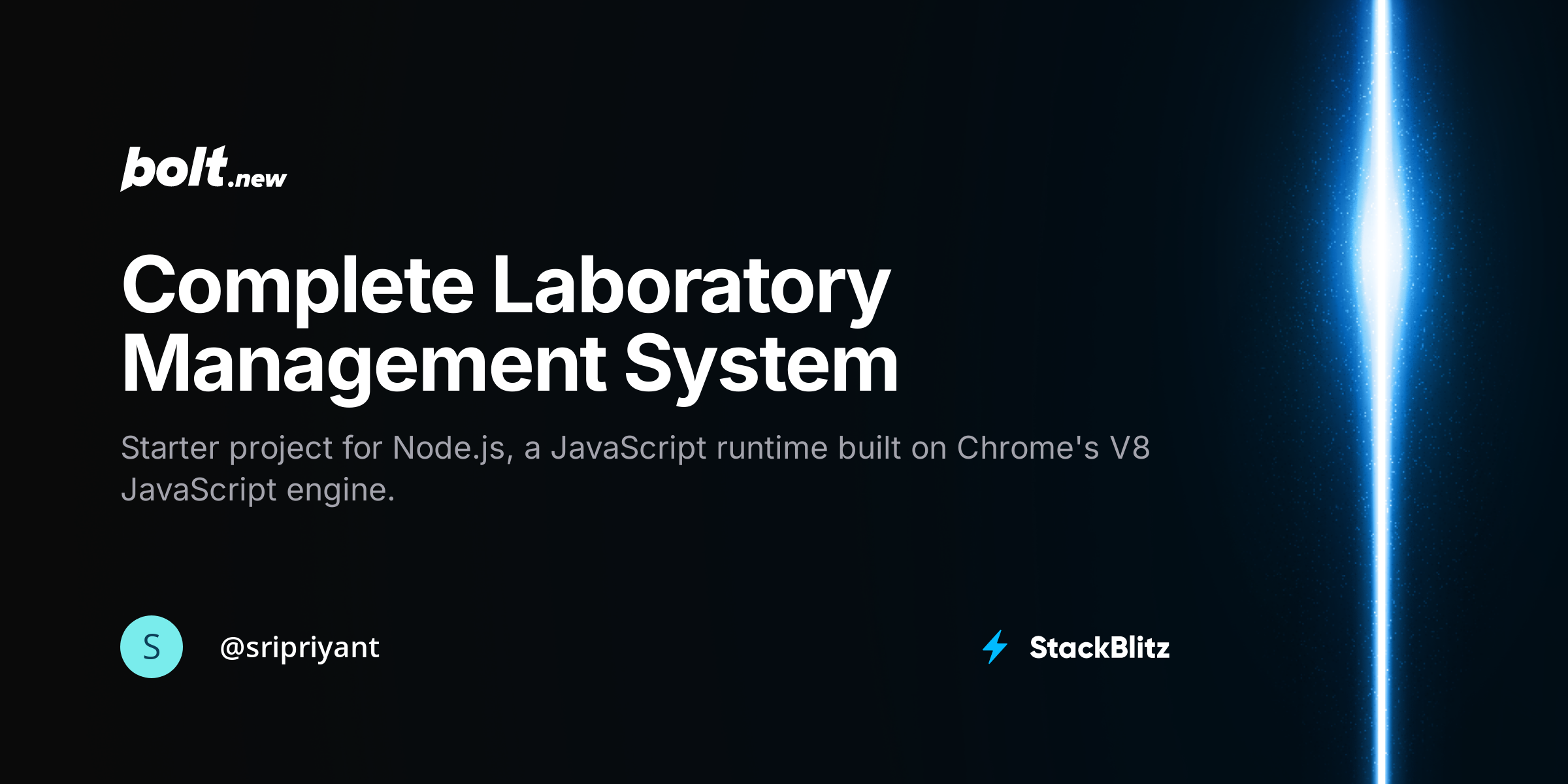 Complete Laboratory Management System - Bolt.new