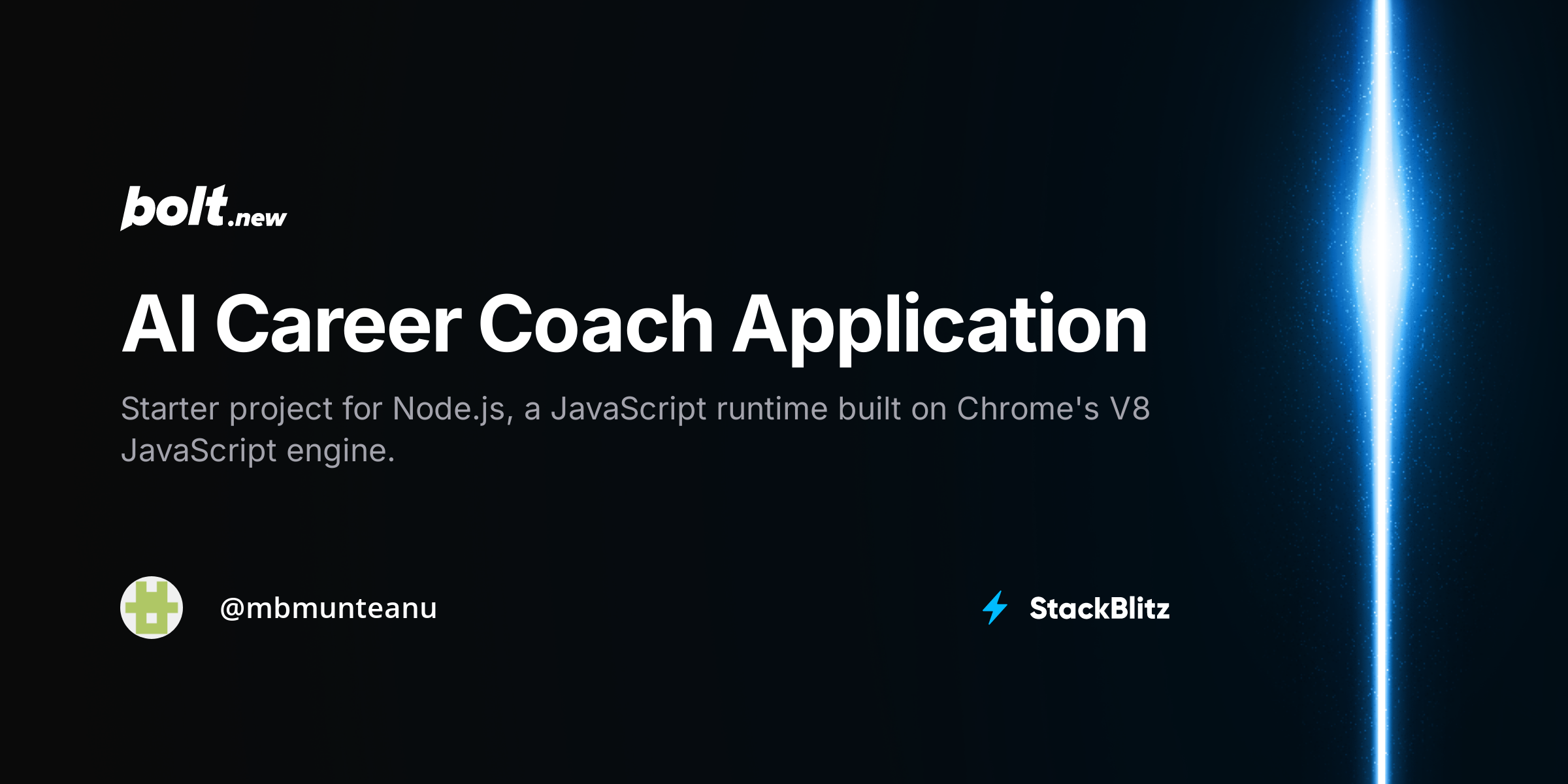 AI Career Coach Application - Bolt.new