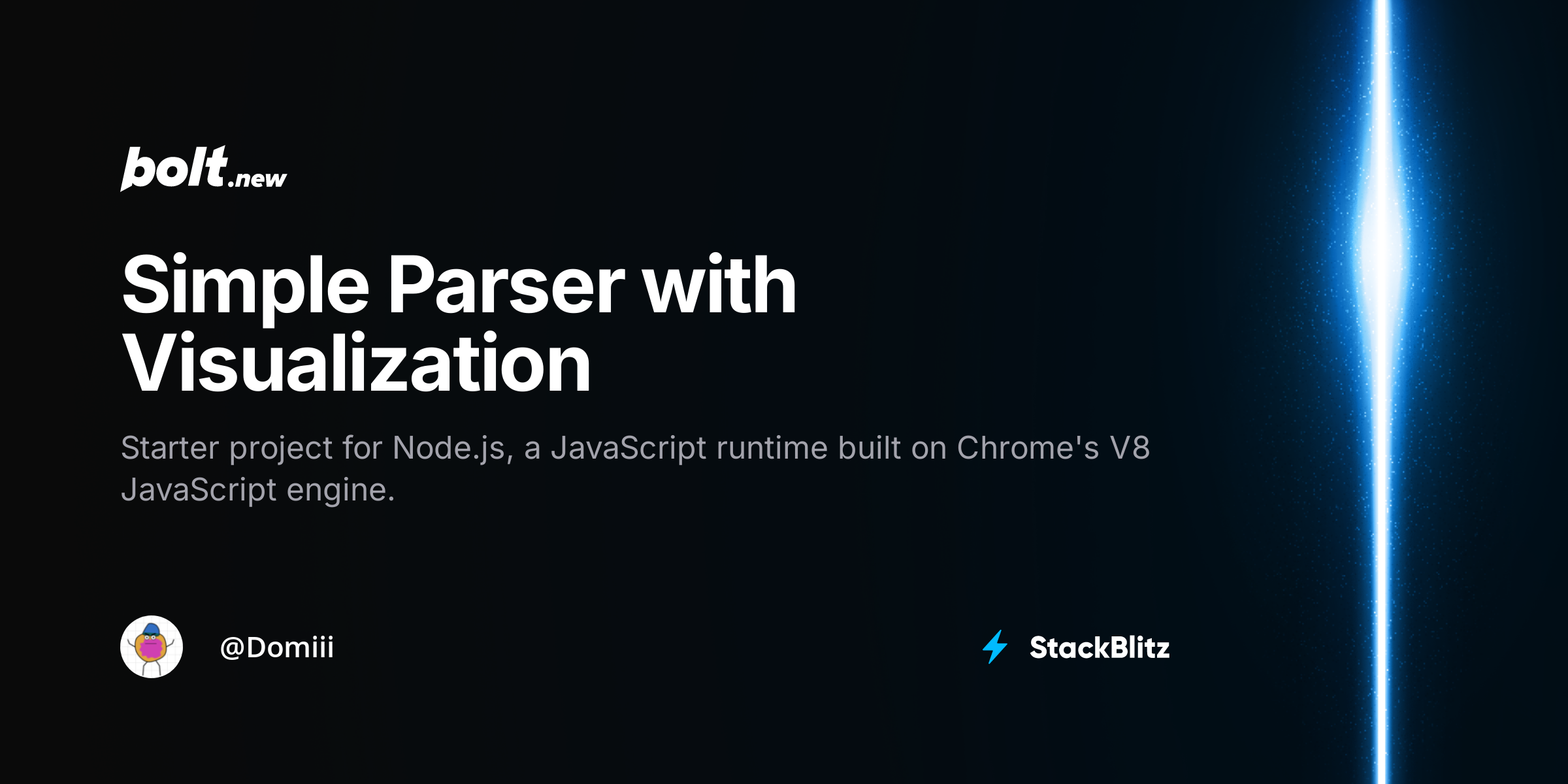 Simple Parser with Visualization - Bolt.new