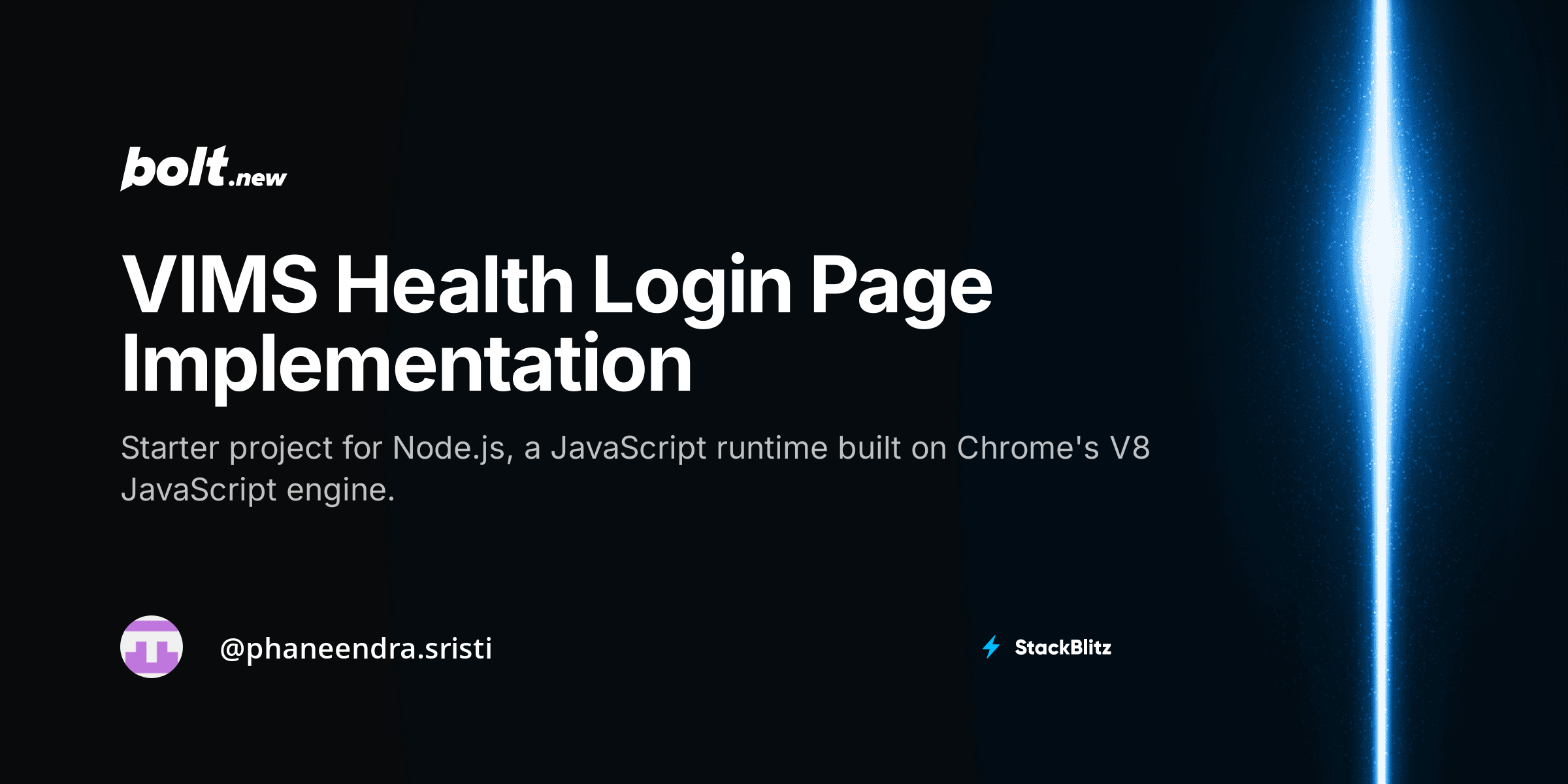 VIMS Health Login Page Implementation - Bolt.new