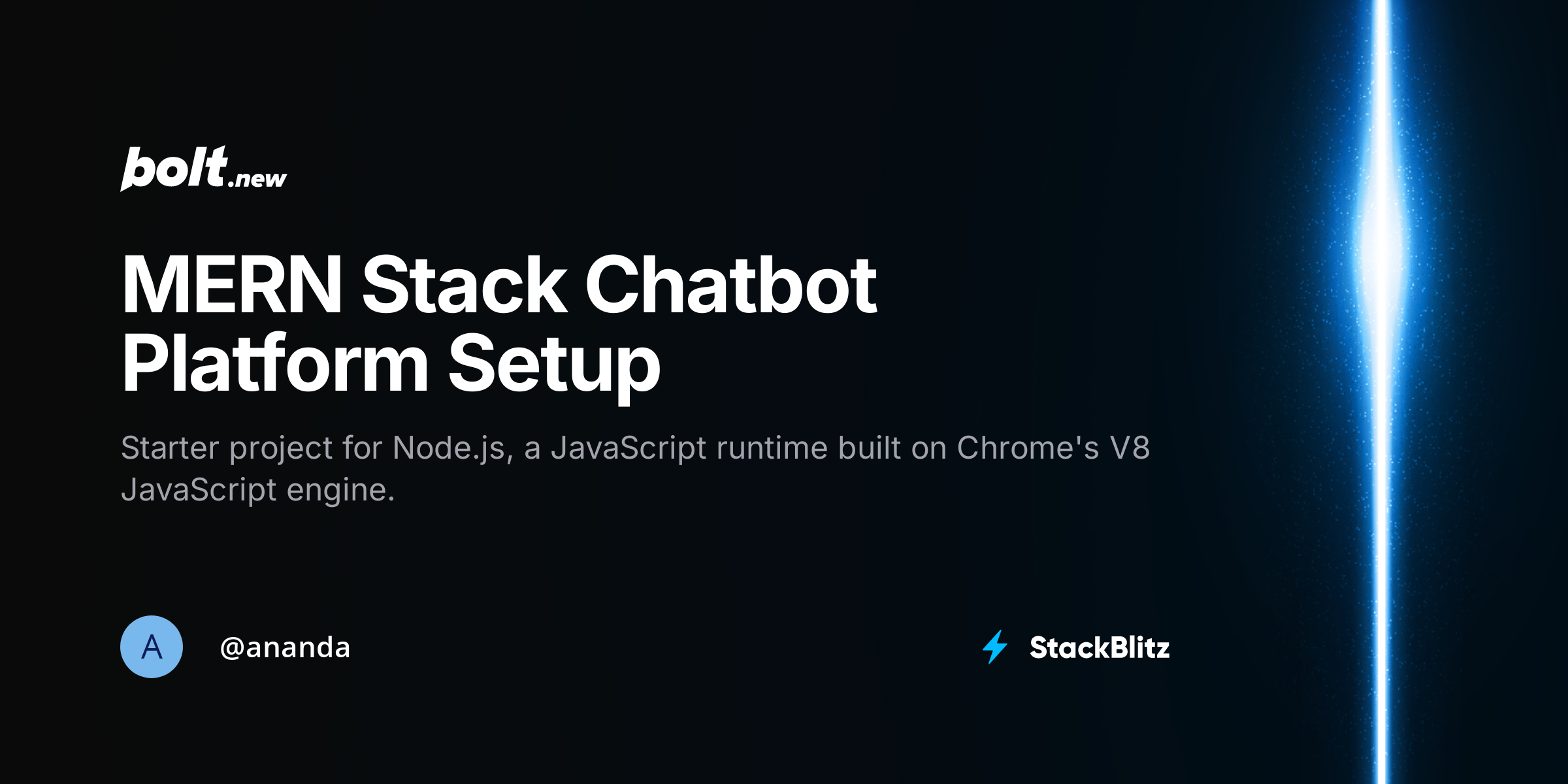 MERN Stack Chatbot Platform Setup