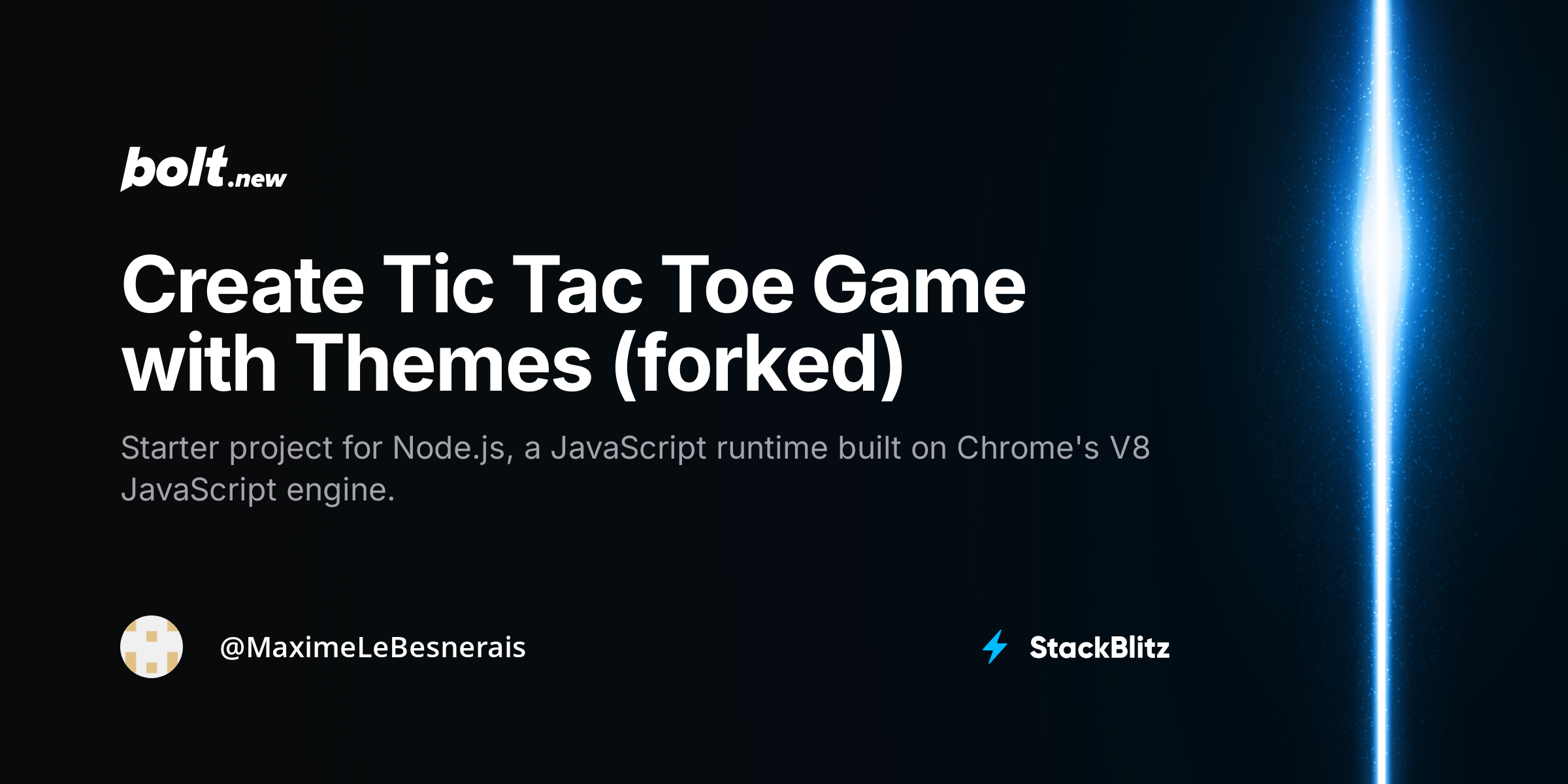 Create Tic Tac Toe Game with Themes (forked) - Bolt.new