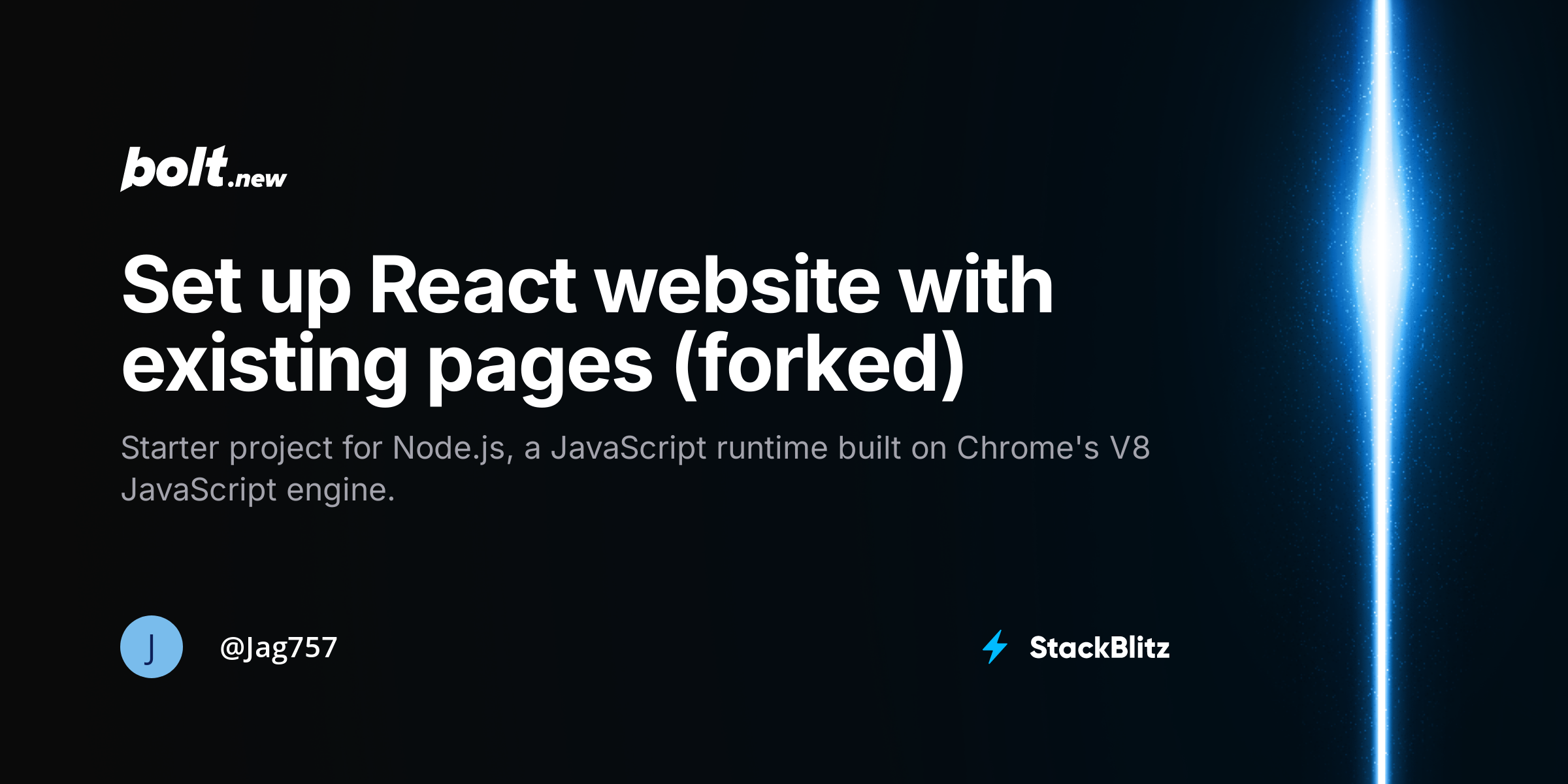Set up React website with existing pages (forked)