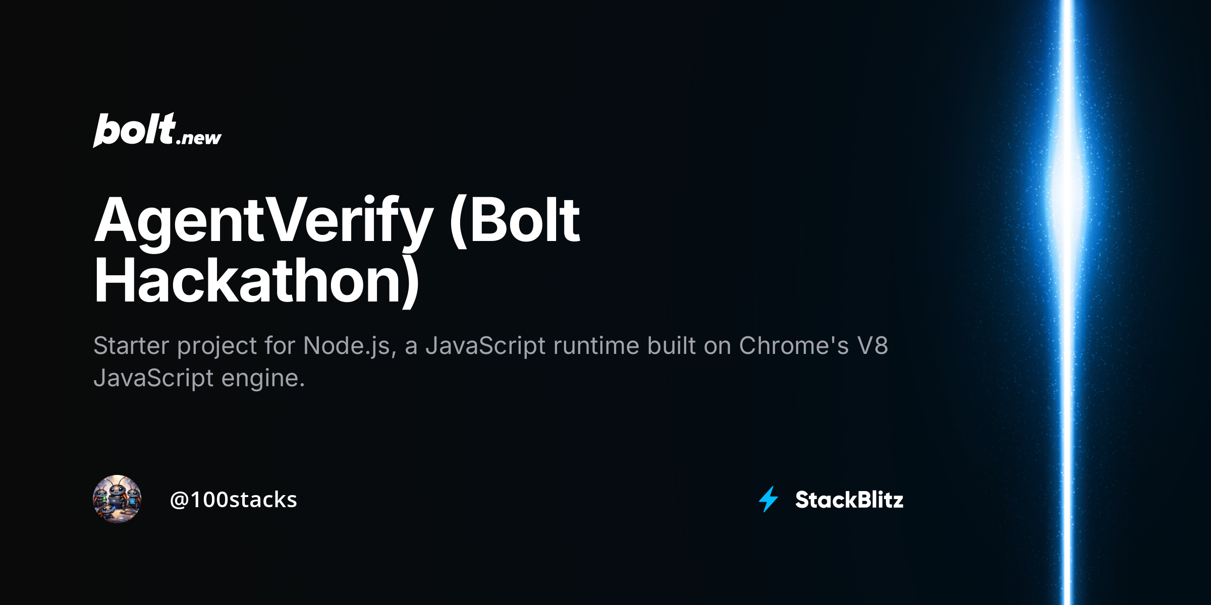 AgentVerify (Bolt Hackathon) - Bolt.new