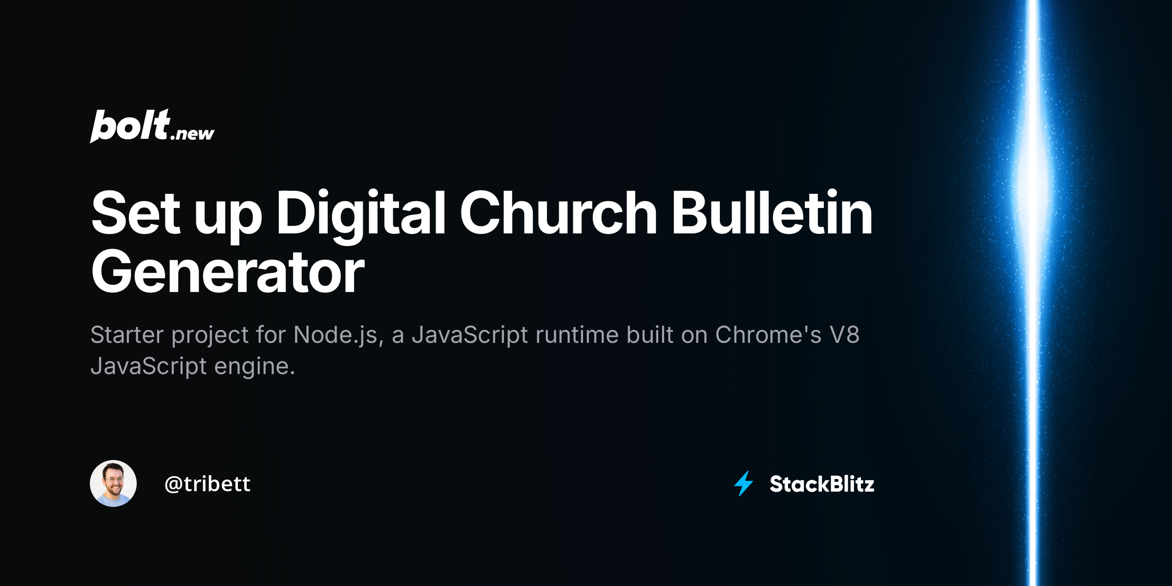 Set up Digital Church Bulletin Generator - Bolt.new