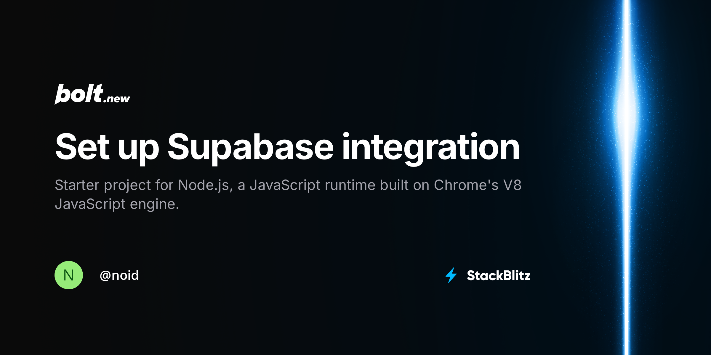 Set up Supabase integration