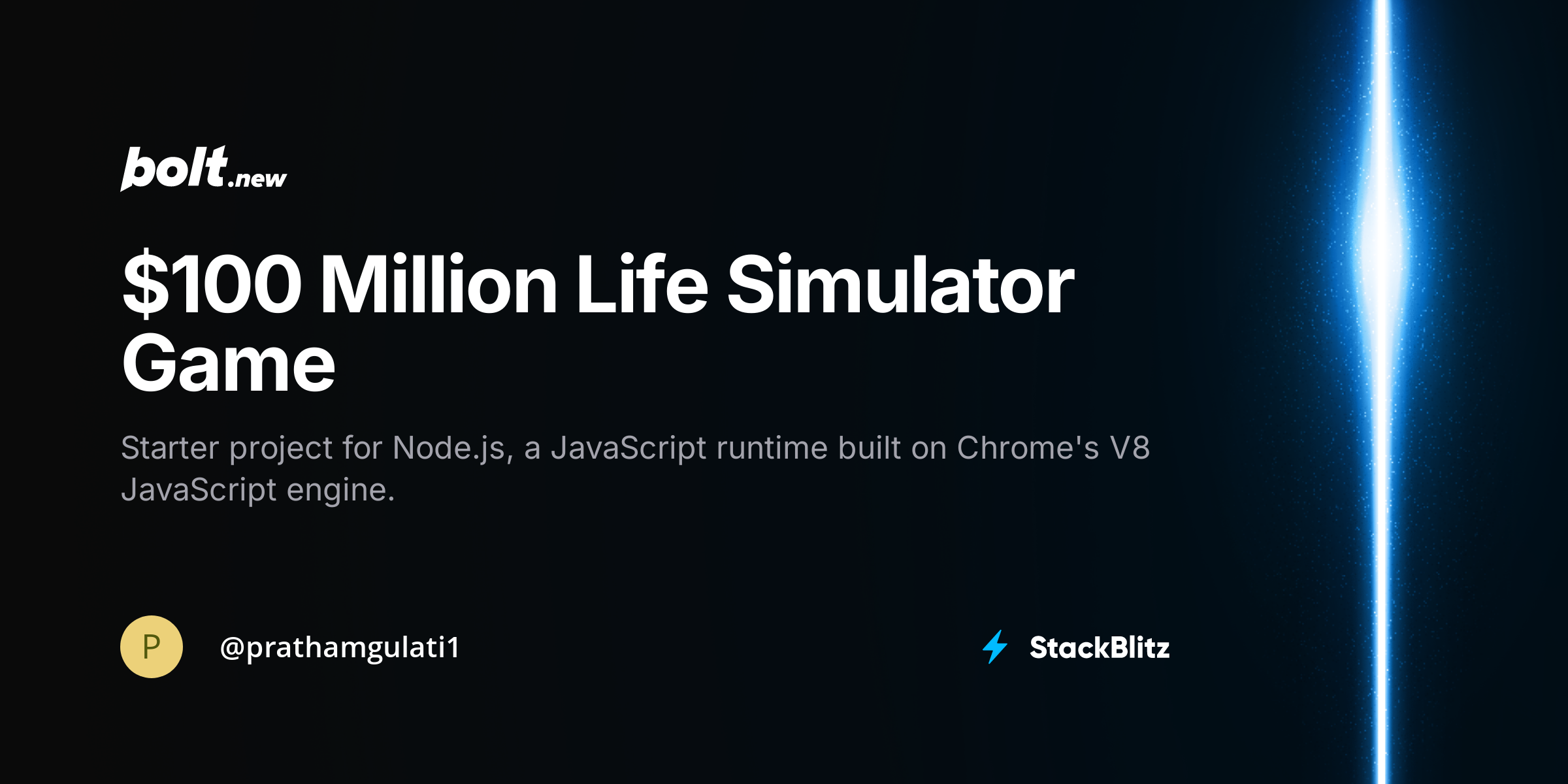 $100 Million Life Simulator Game - Bolt.new