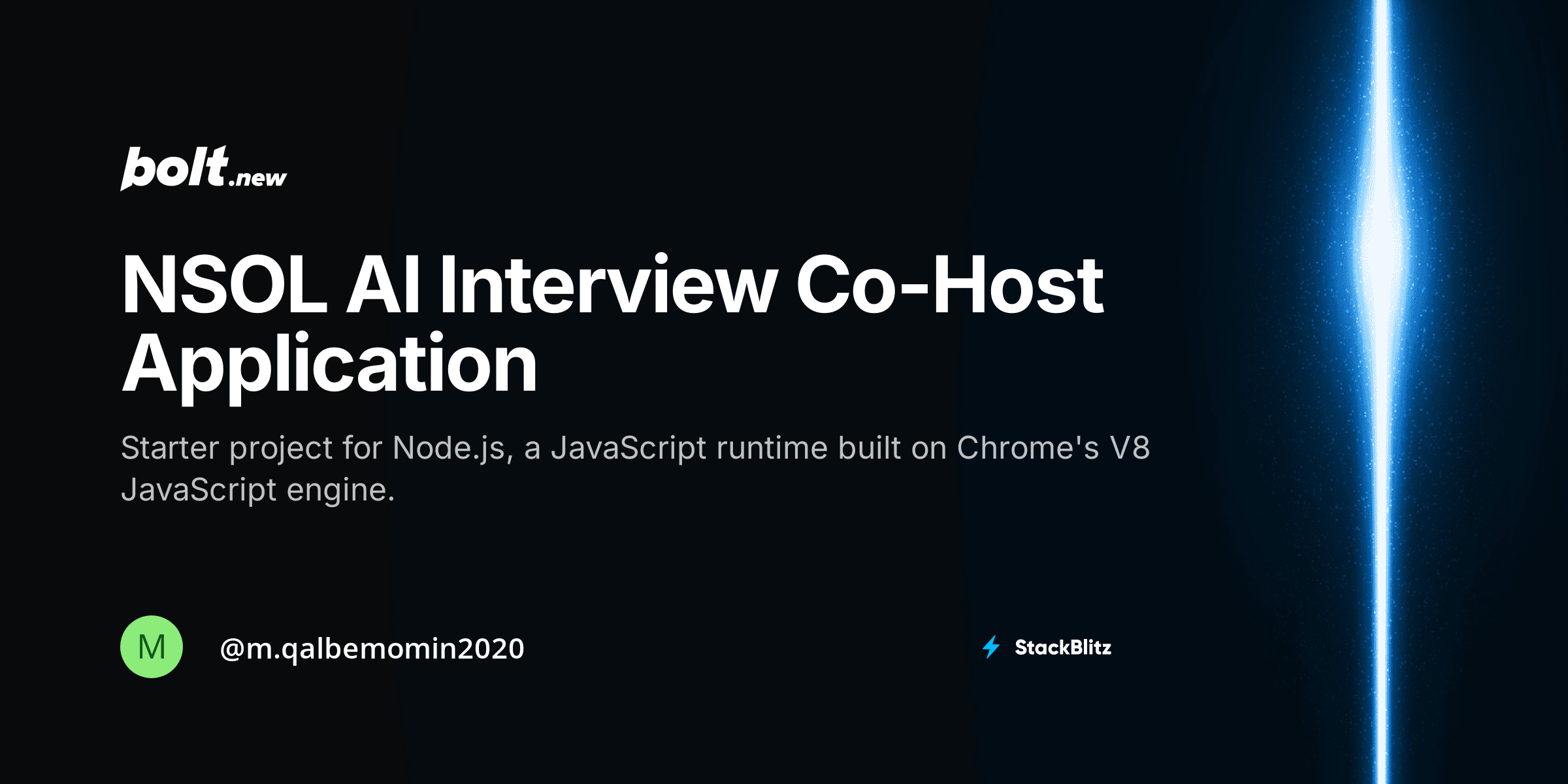 NSOL AI Interview Co-Host Application - Bolt.new