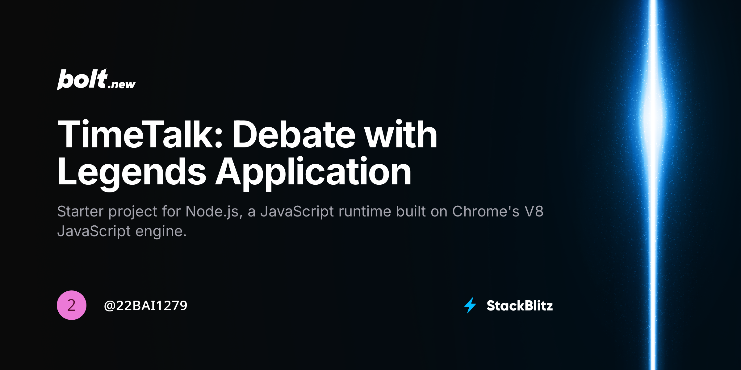 TimeTalk: Debate with Legends Application - Bolt.new