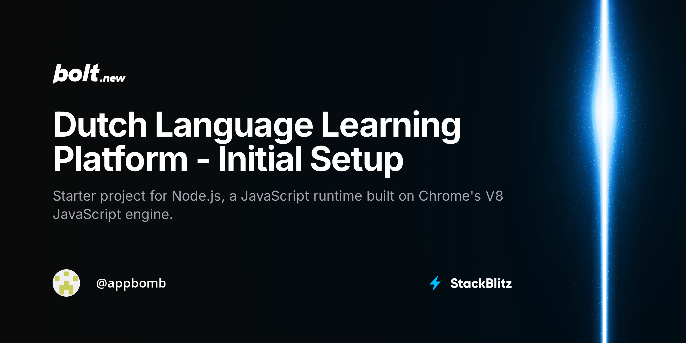 Dutch Language Learning Platform - Initial Setup