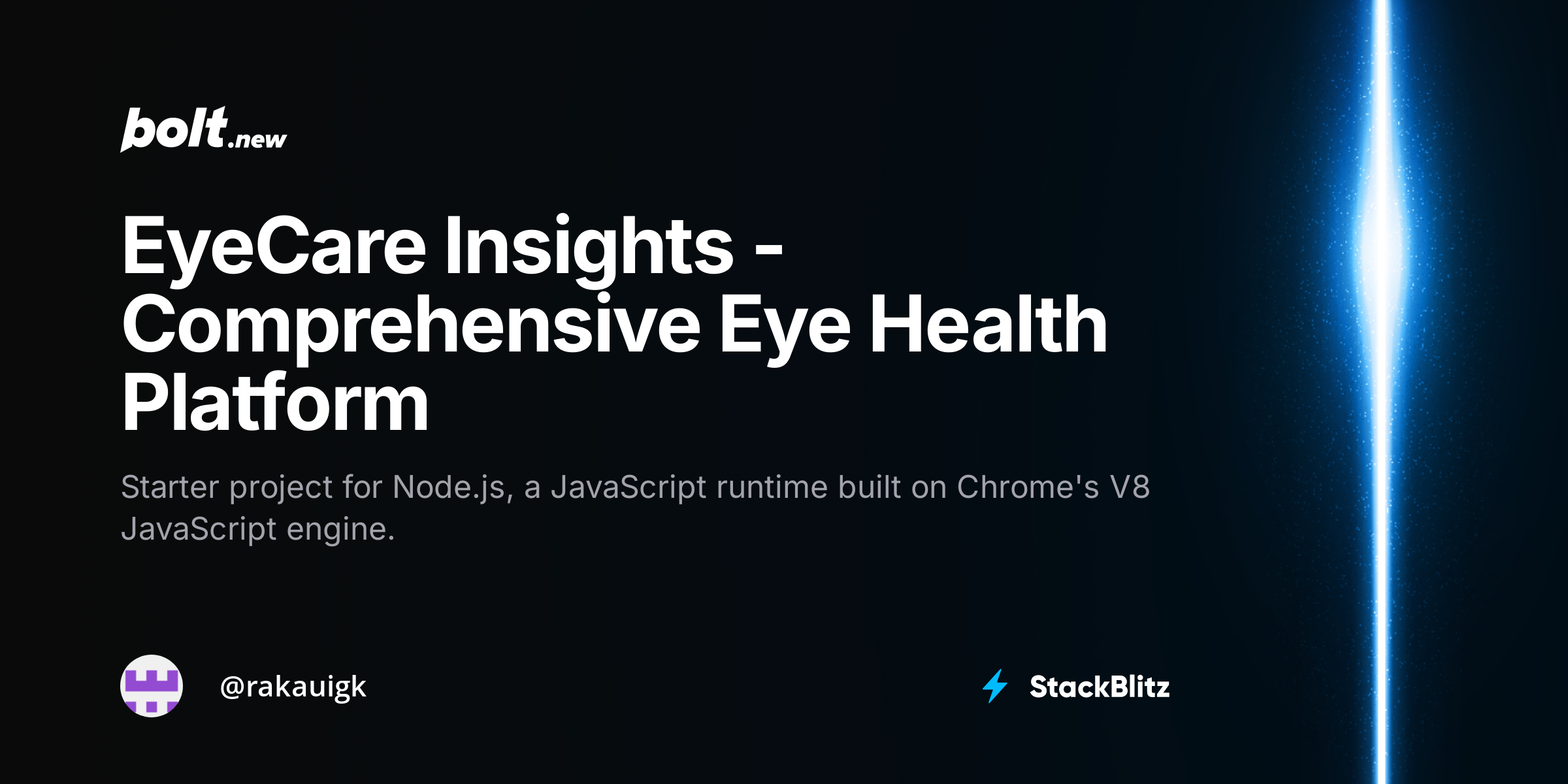 EyeCare Insights - Comprehensive Eye Health Platform - Bolt.new