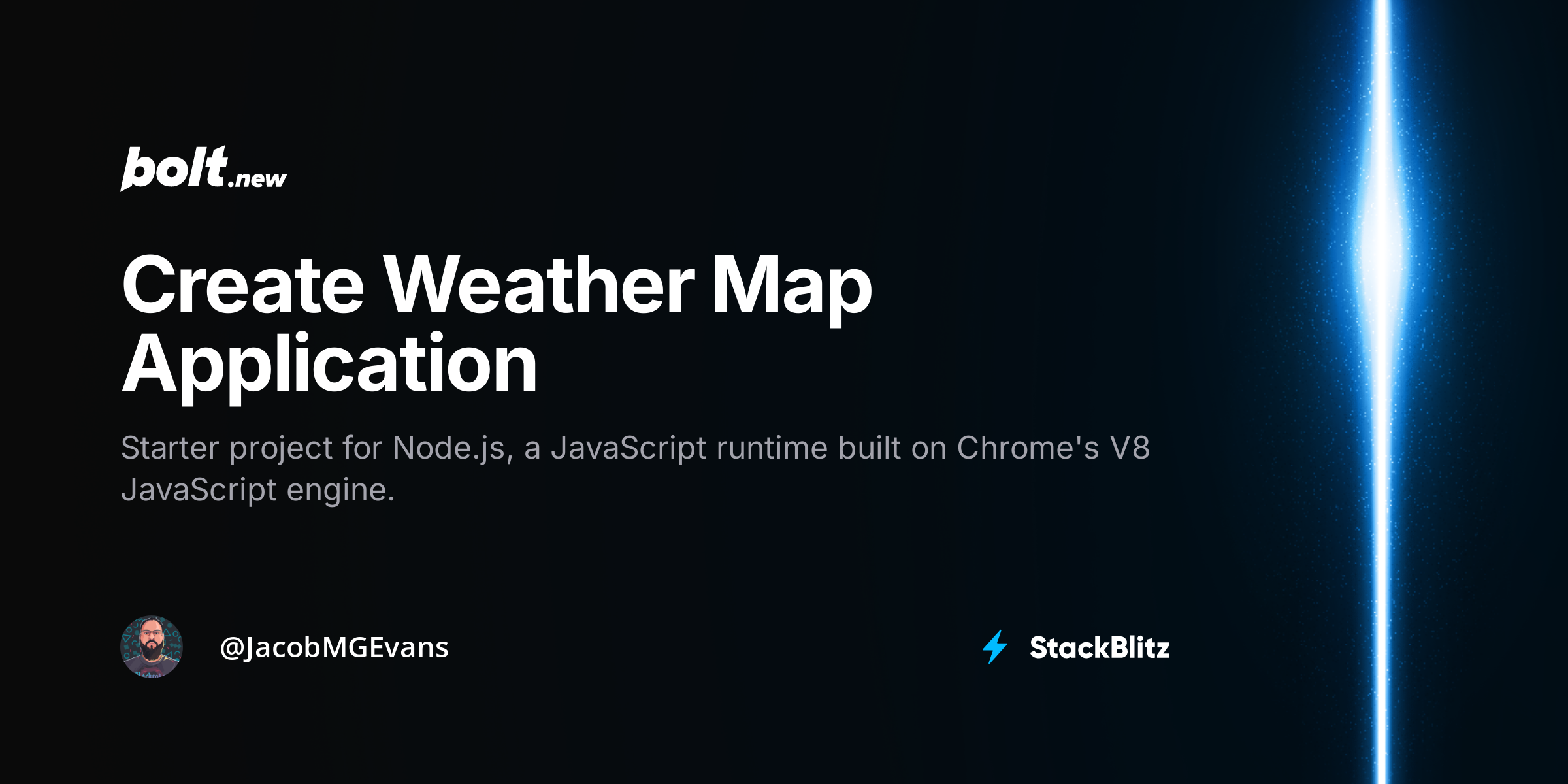 Create Weather Map Application - Bolt.new