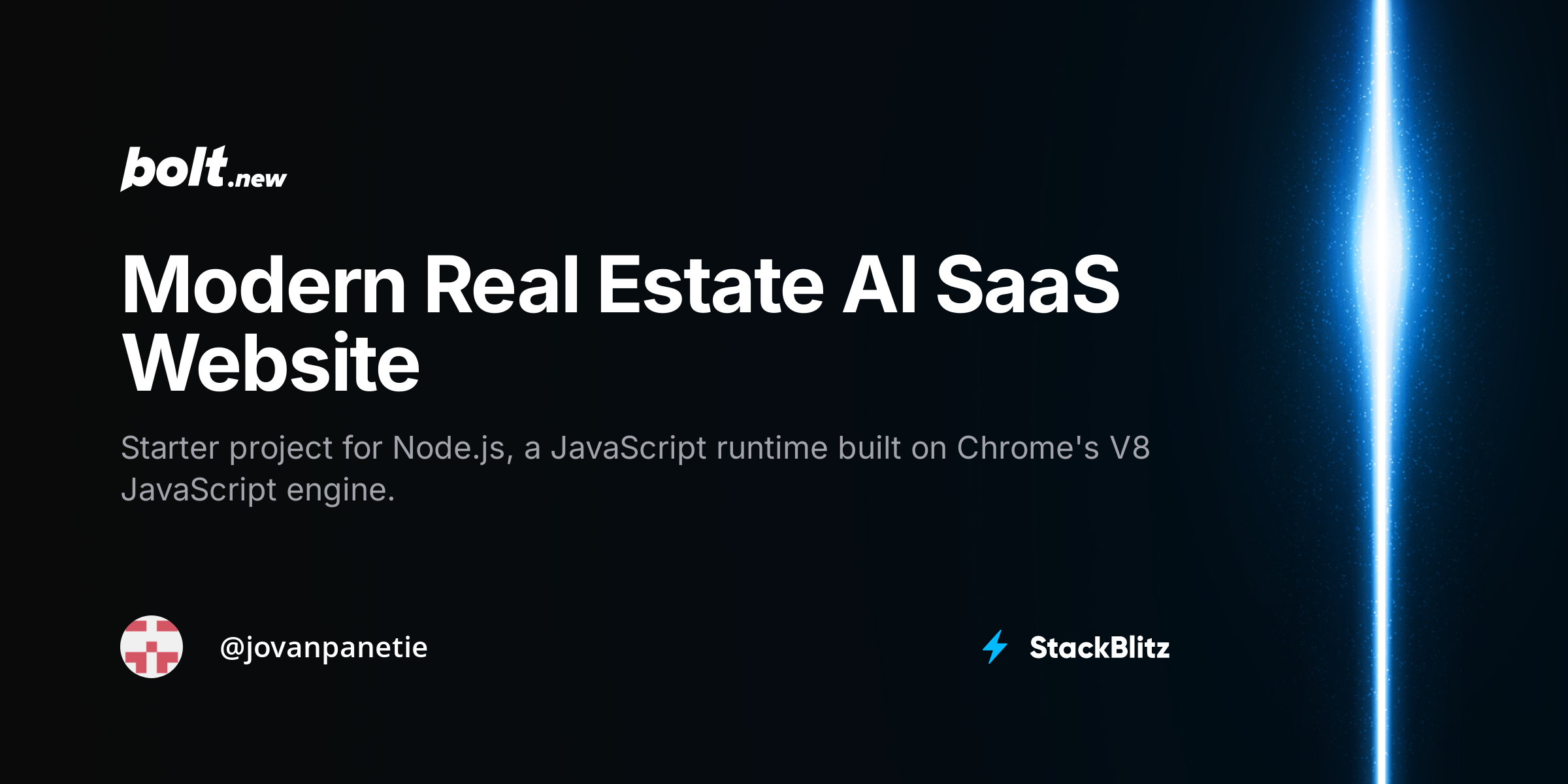 Modern Real Estate AI SaaS Website - Bolt.new