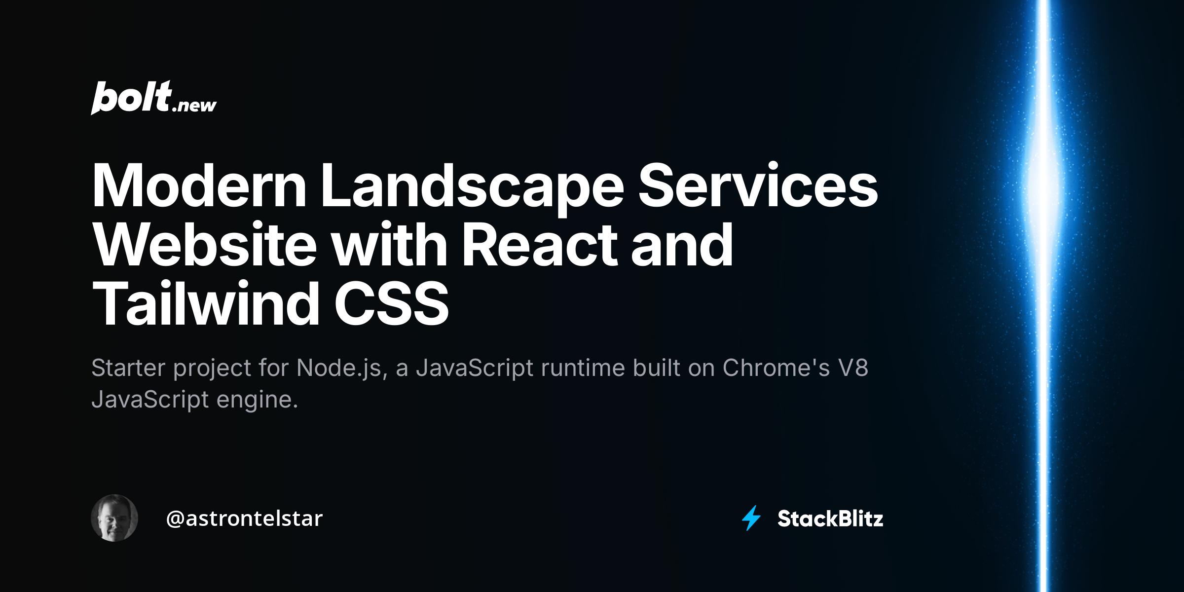 Modern Landscape Services Website with React and Tailwind CSS - Bolt.new