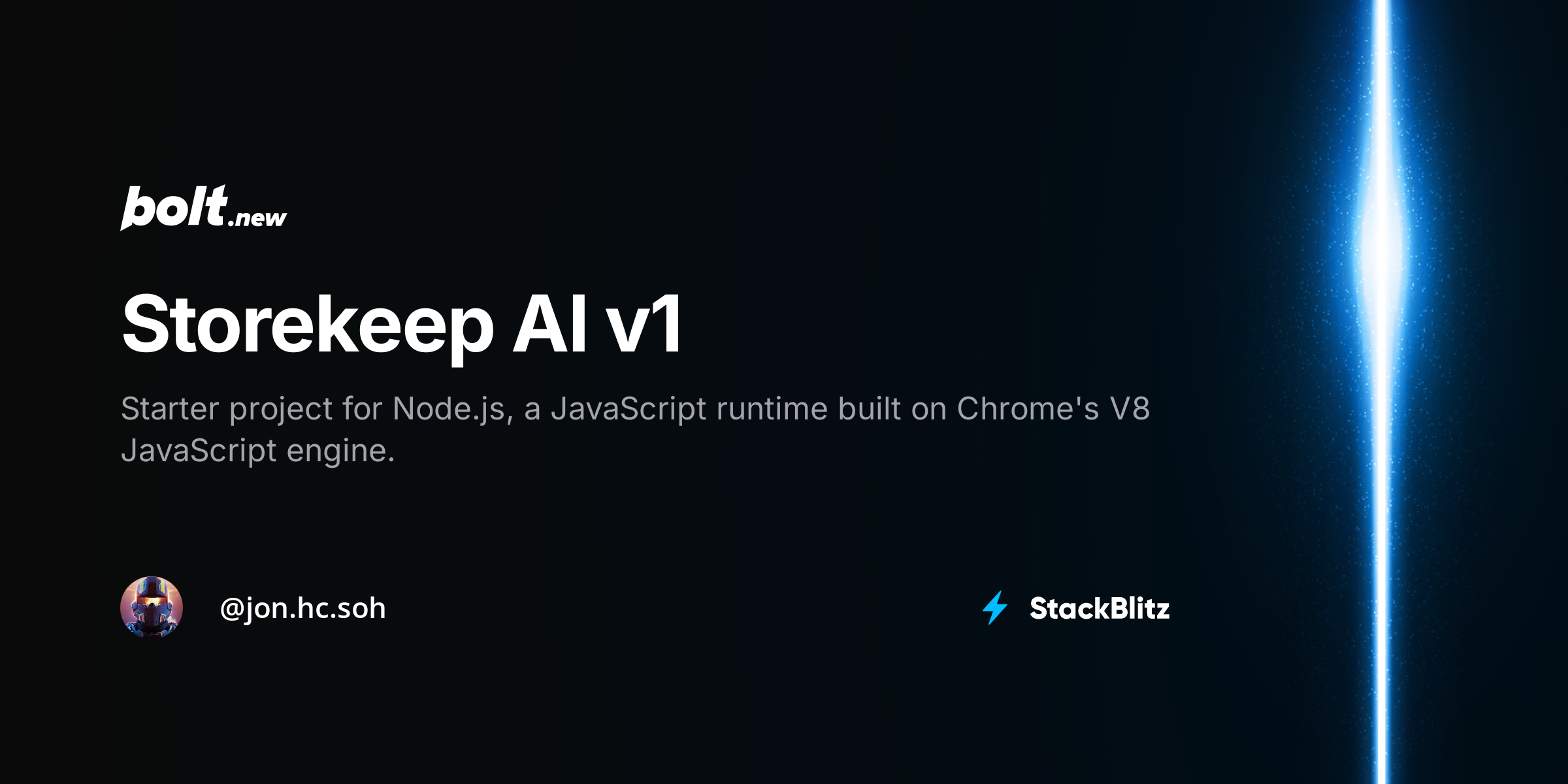 Storekeep AI v1 - Bolt.new