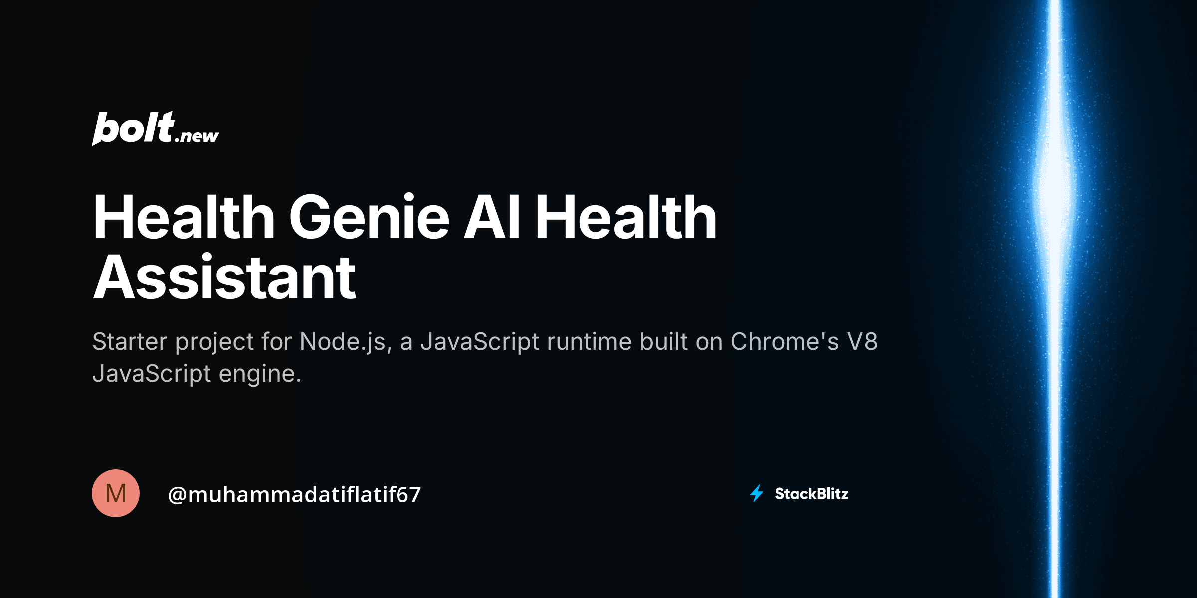 Health Genie AI Health Assistant - Bolt.new
