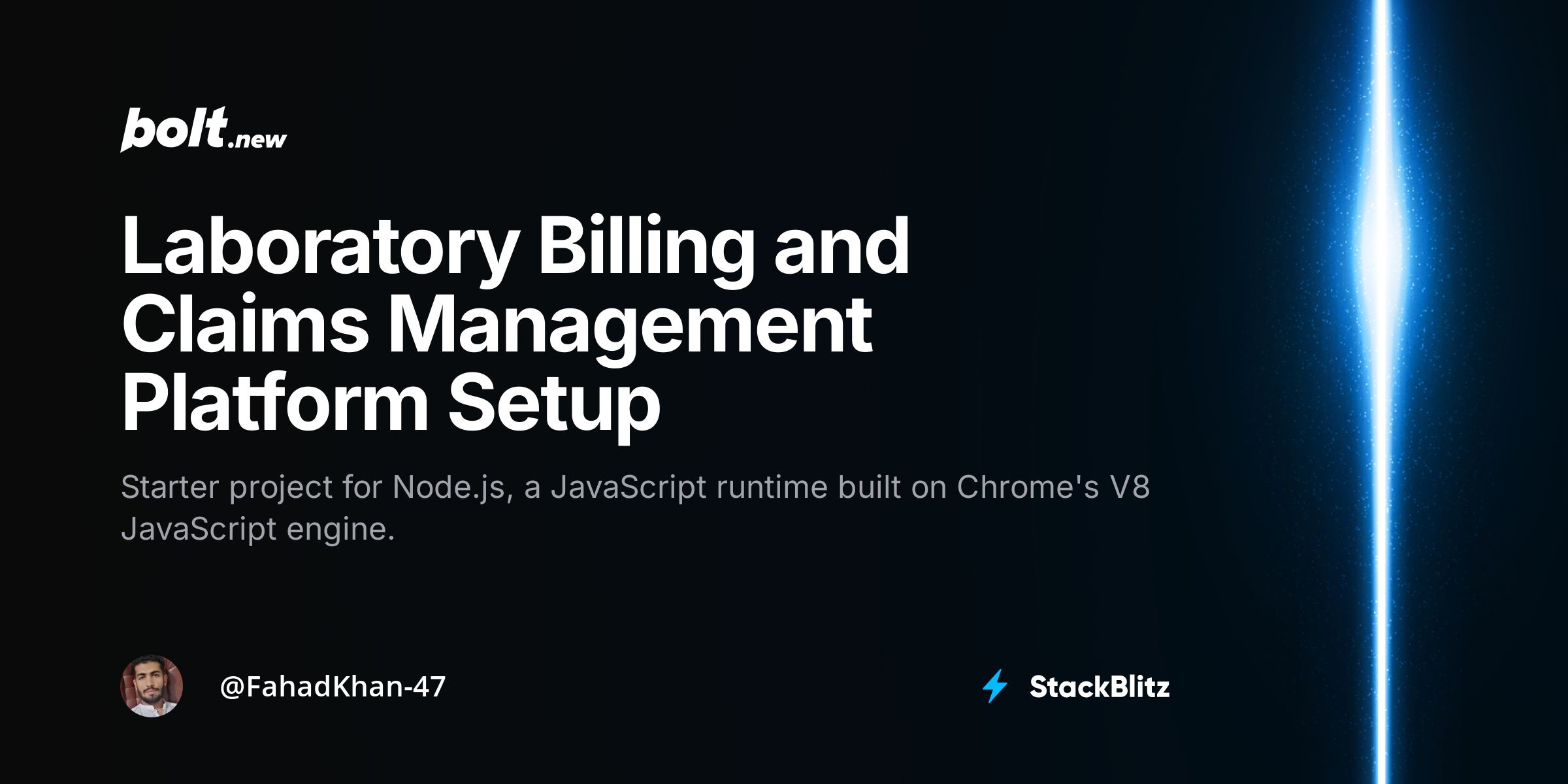 Laboratory Billing and Claims Management Platform Setup - Bolt.new