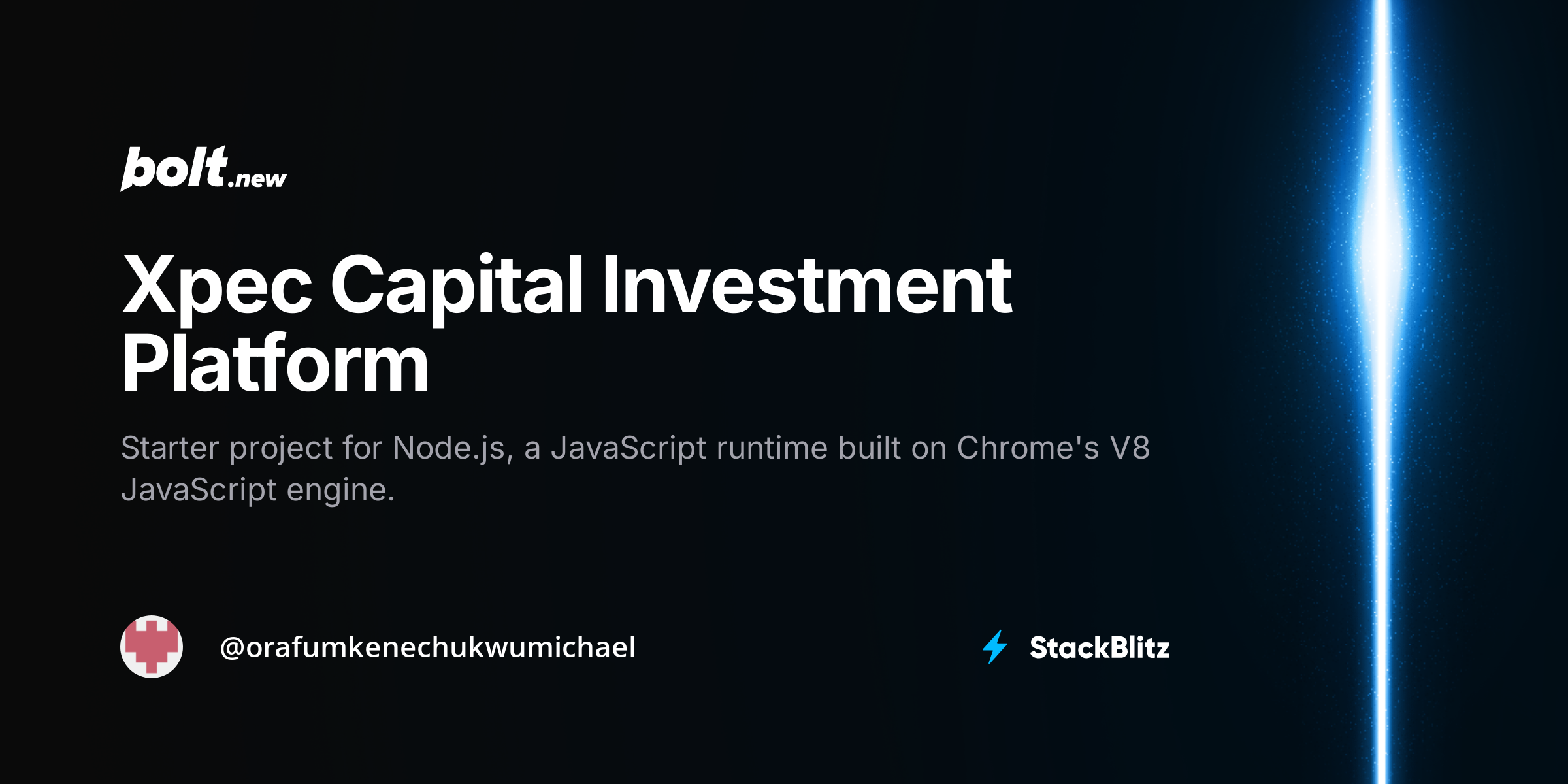 Xpec Capital Investment Platform - Bolt.new