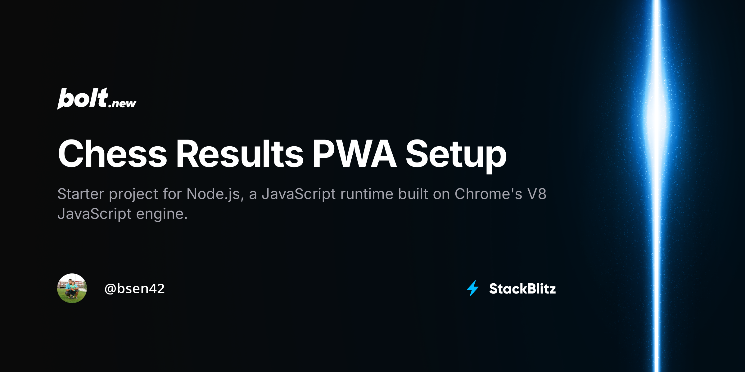 Chess Results PWA Setup - Bolt.new