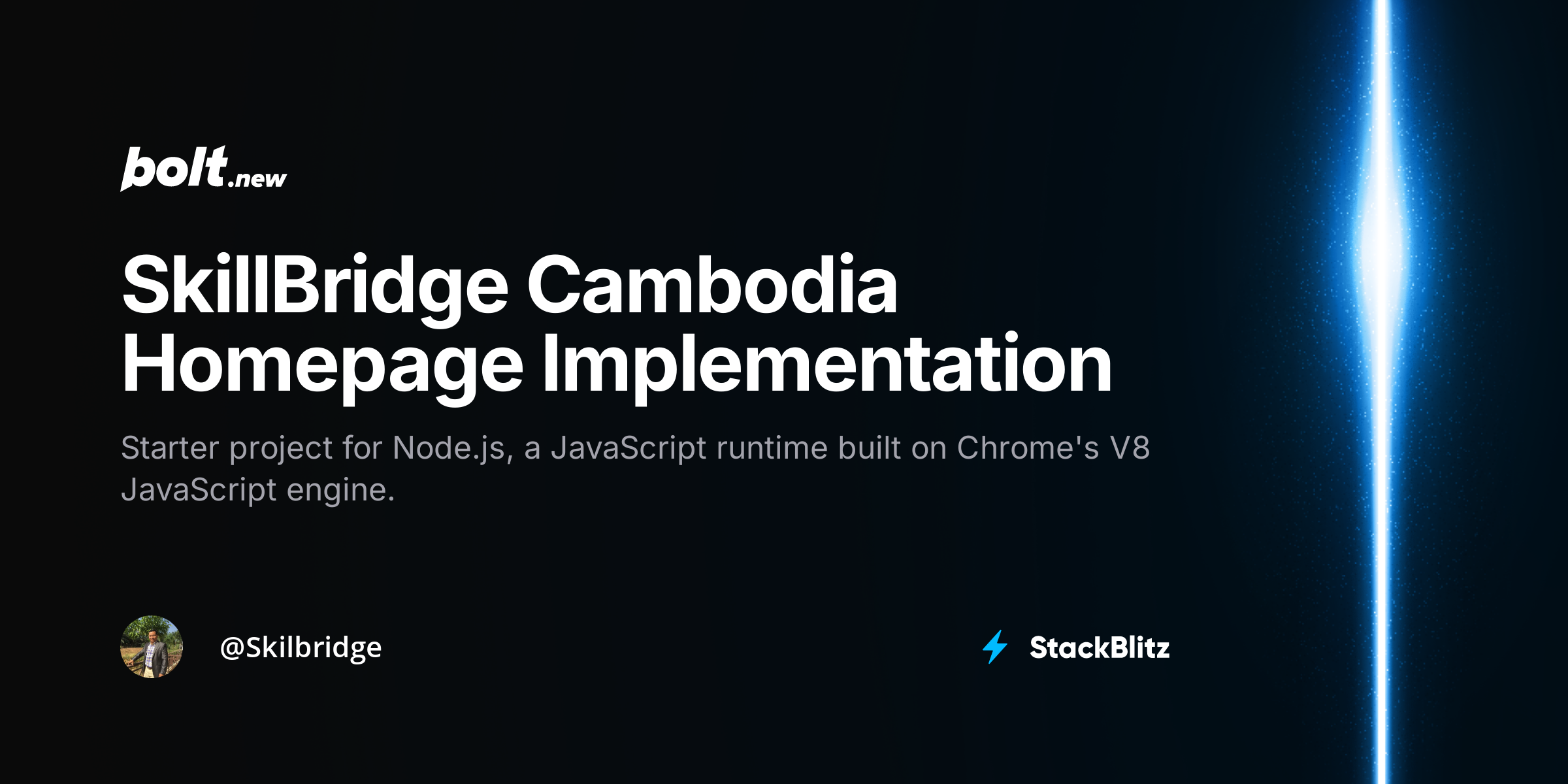 SkillBridge Cambodia Homepage Implementation - Bolt.new