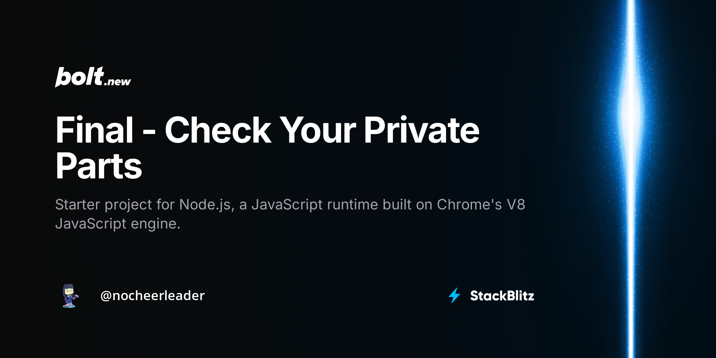 Final - Check Your Private Parts