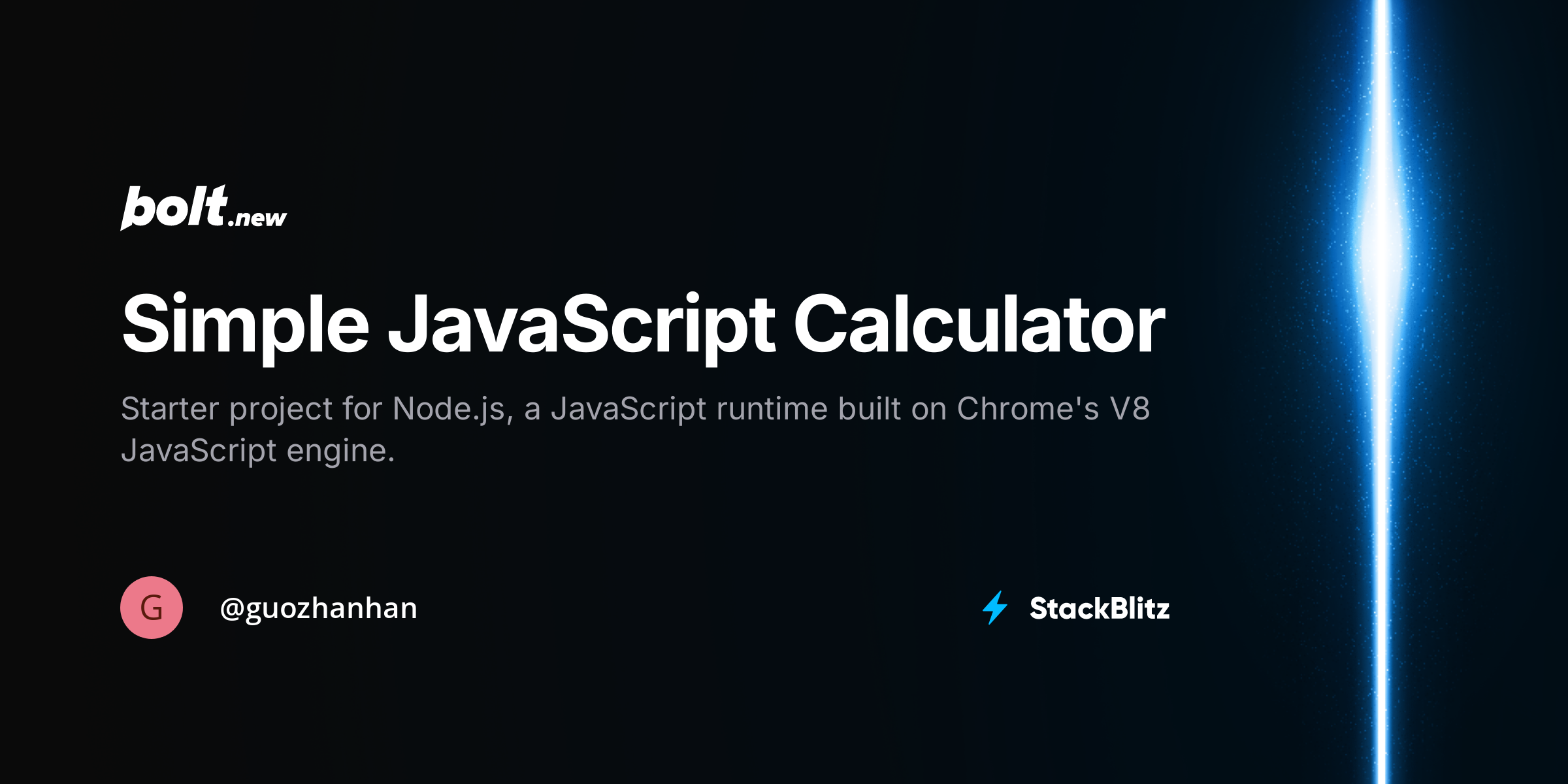 Simple JavaScript Calculator - Bolt.new