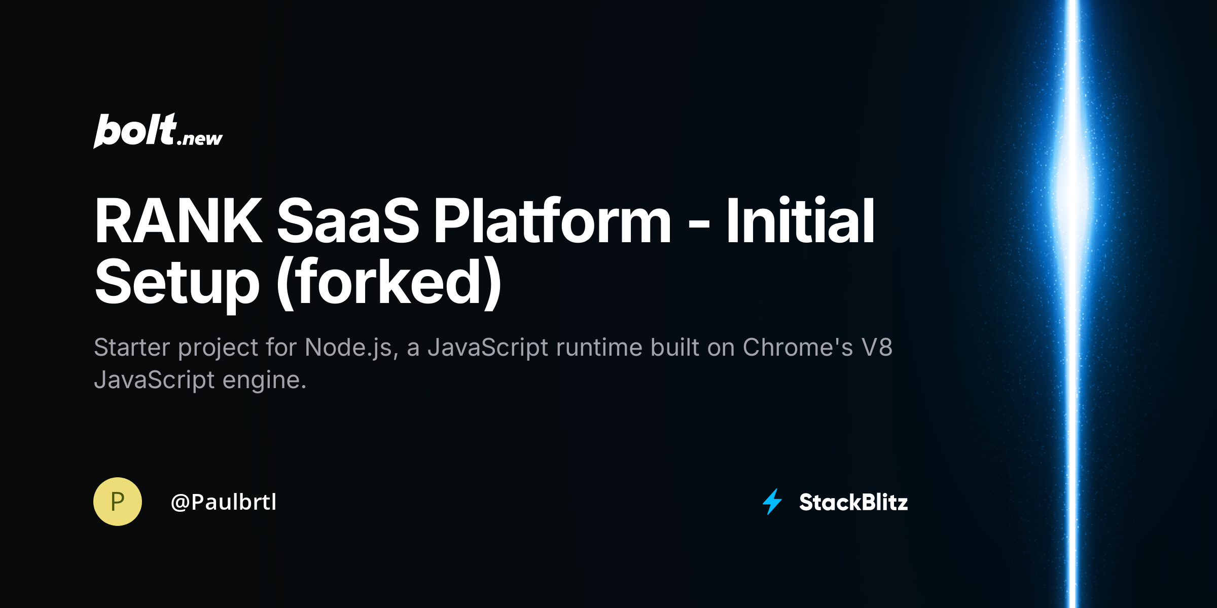 RANK SaaS Platform - Initial Setup (forked) - Bolt.new