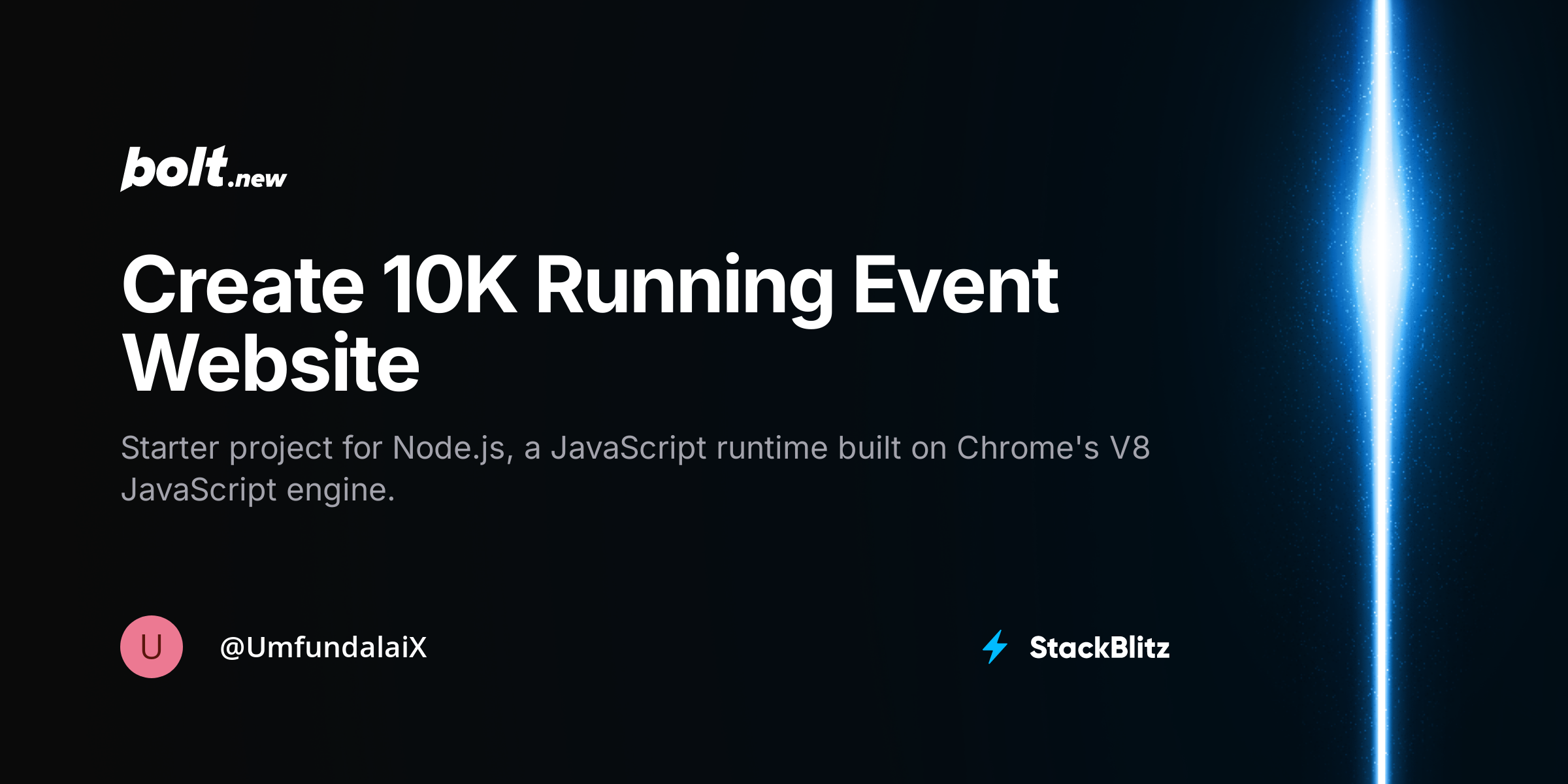 Create 10K Running Event Website - Bolt.new