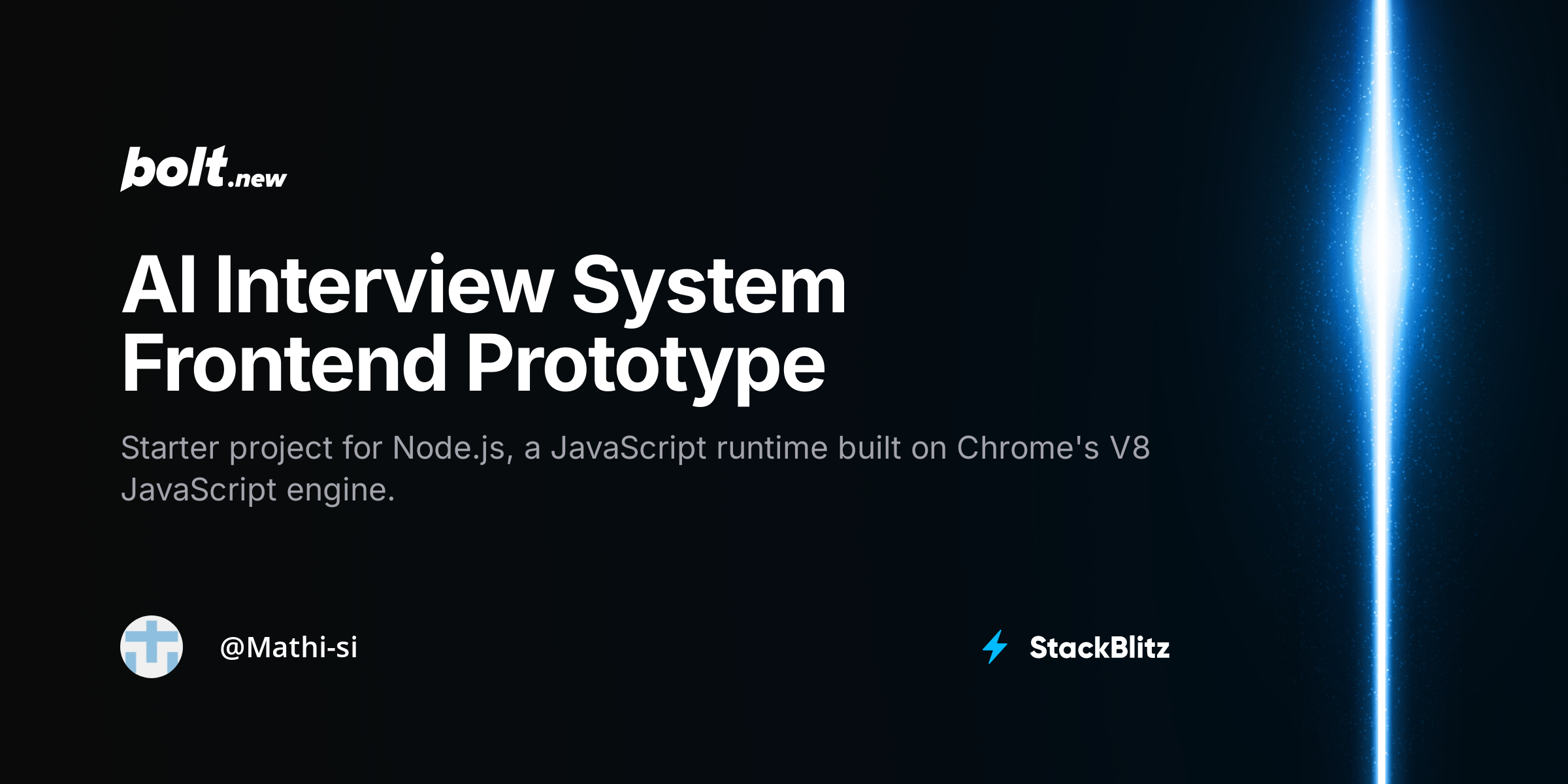 AI Interview System Frontend Prototype - Bolt.new