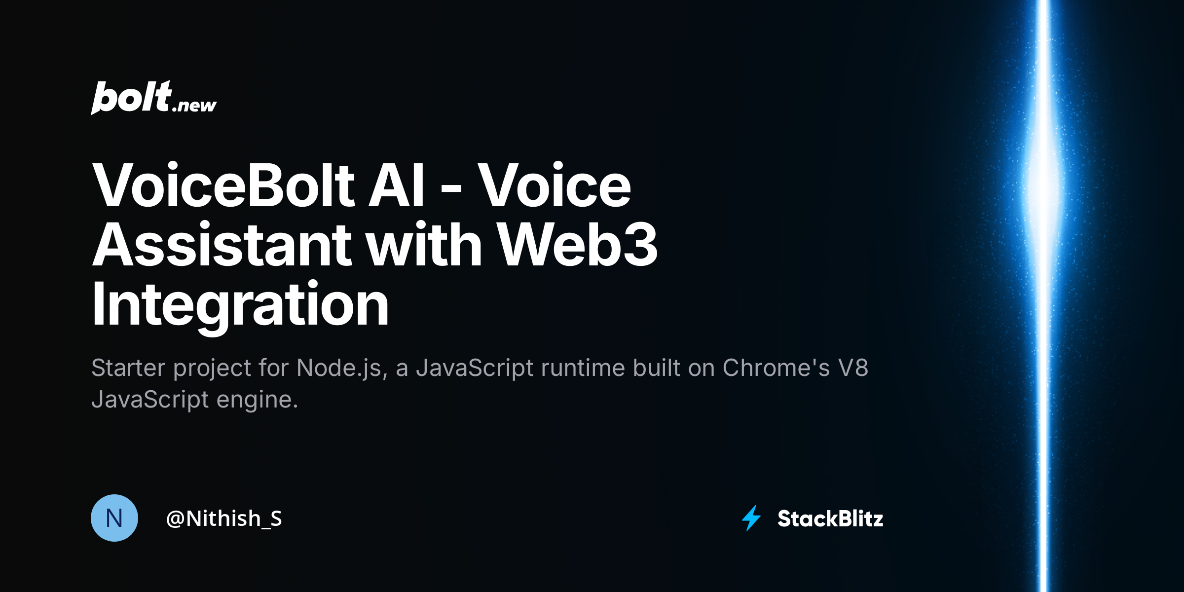 VoiceBolt AI - Voice Assistant with Web3 Integration - Bolt.new